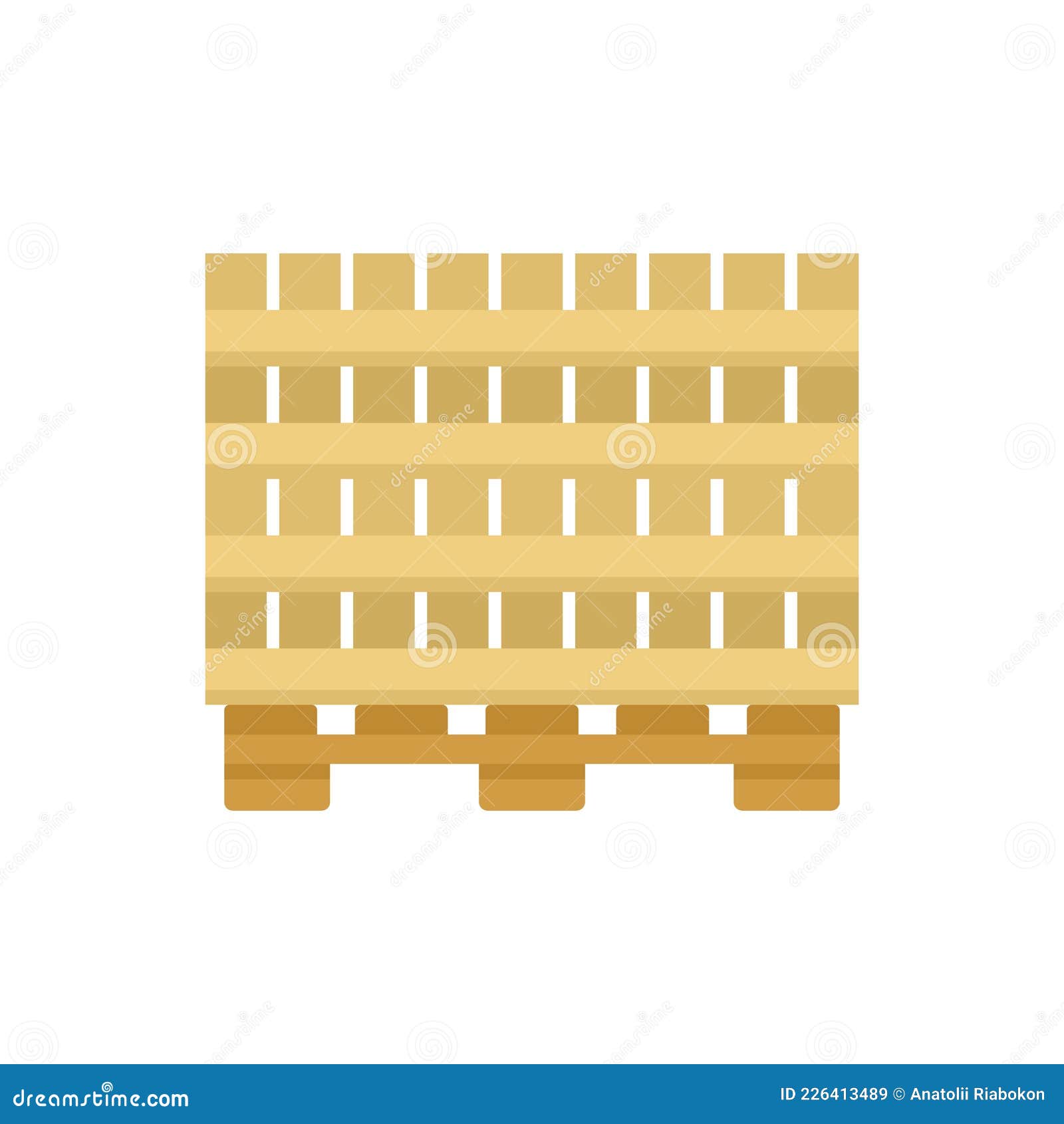 Pallet Icon Cartoon Vector Illustration | CartoonDealer.com #88212146