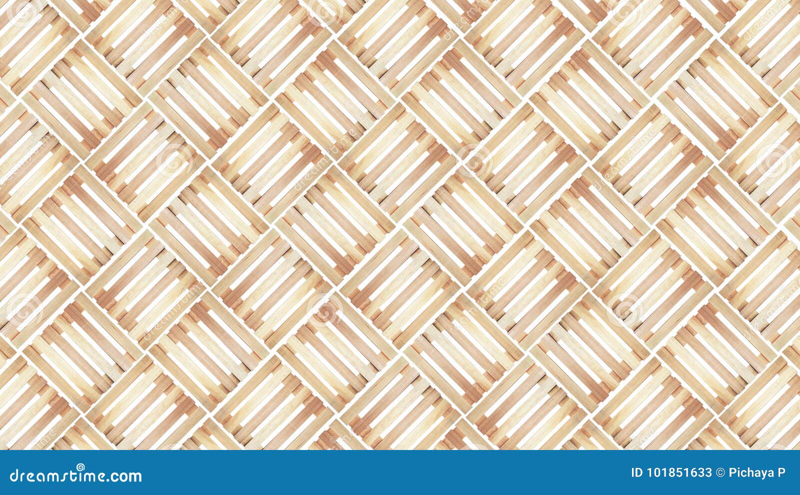 Wood Pallet Pattern on White Background in Top View Stock Image - Image ...