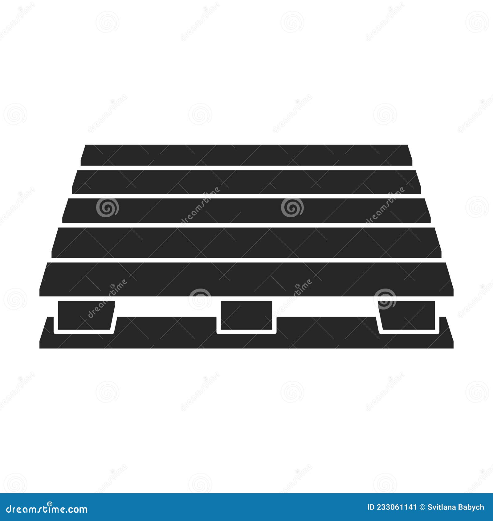 Wood Pallet Vector Icon.Black Vector Icon Isolated On White Background ...