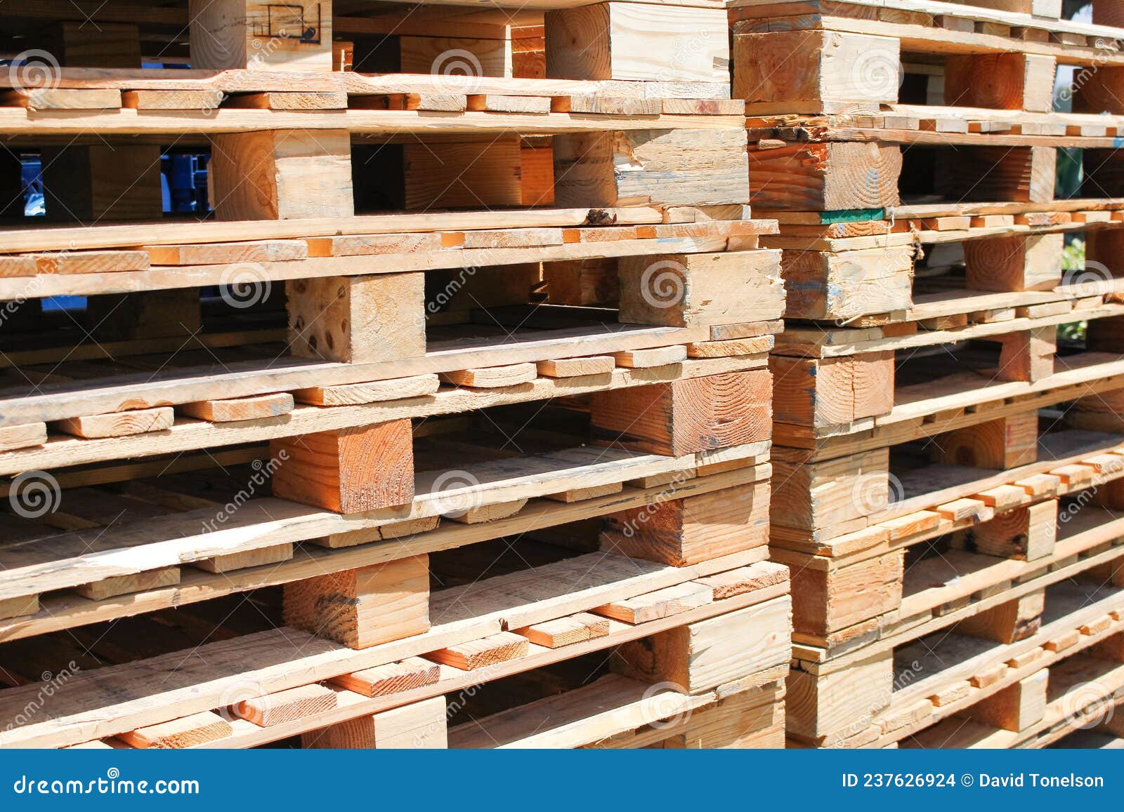 Wood pallets stack stock photo. Image of area, pallet - 237626924