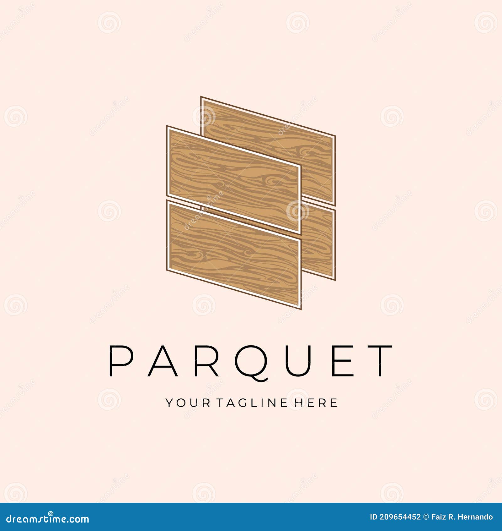 Wood Parquet Floor Vector Illustration Logo Design Stock Vector ...