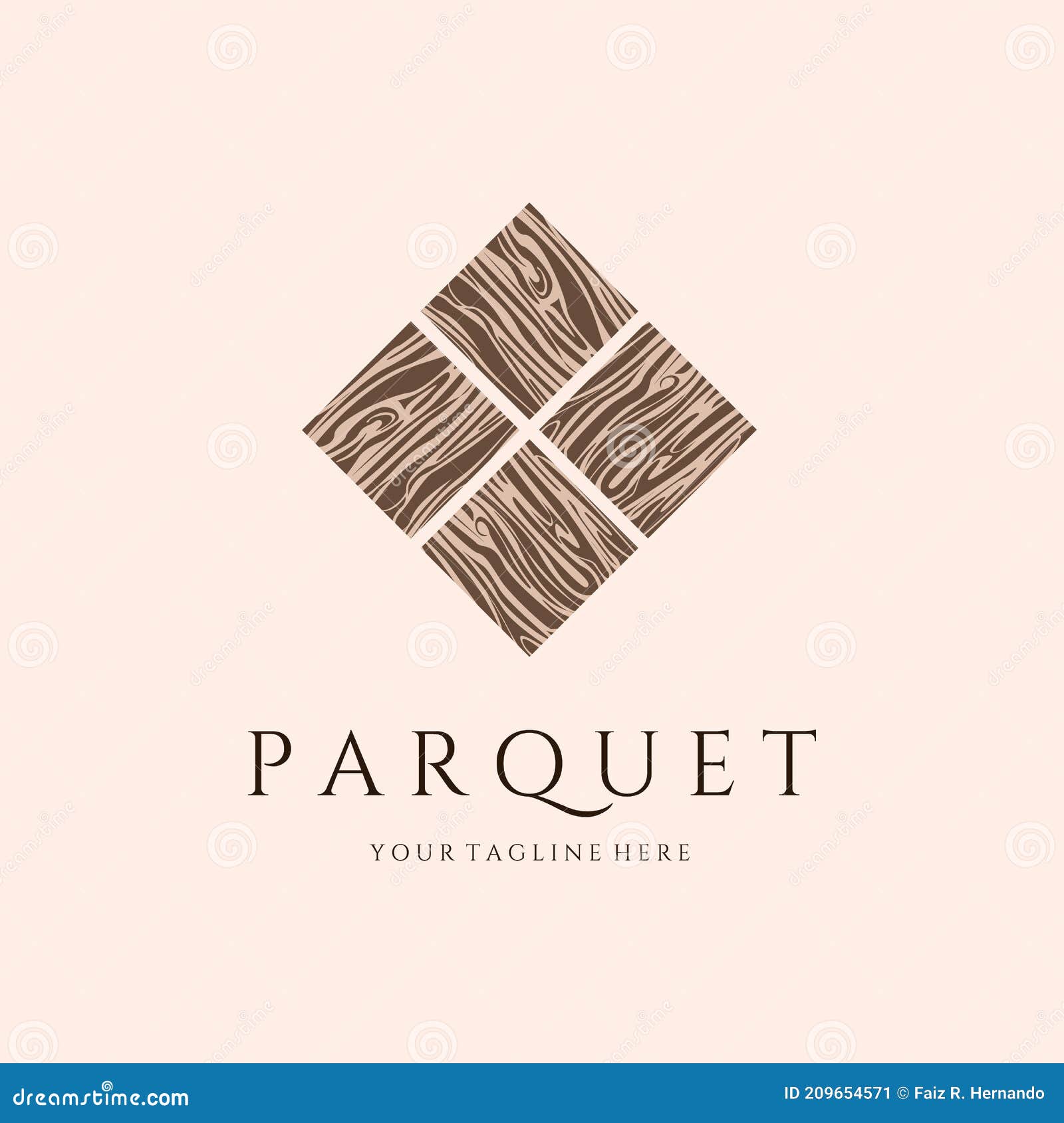 Wood Parquet Floor Vector Illustration Logo Design Stock Vector ...