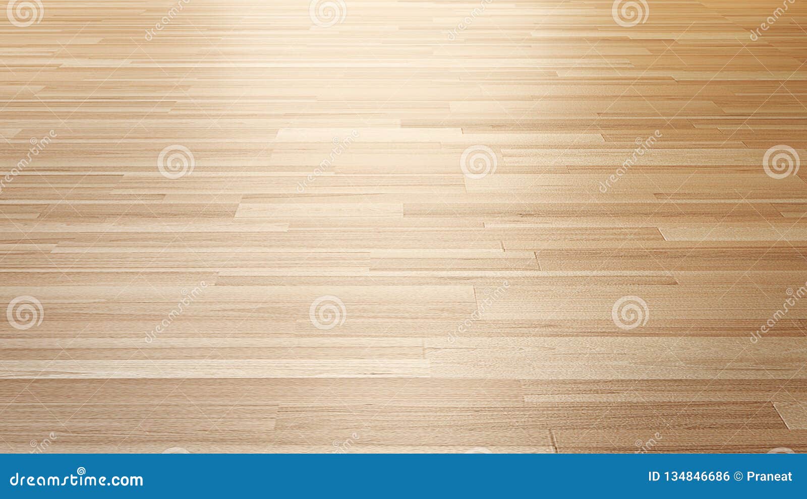 Wood Parquet Horizontal Floor 3d Perspective Rendering Stock ...