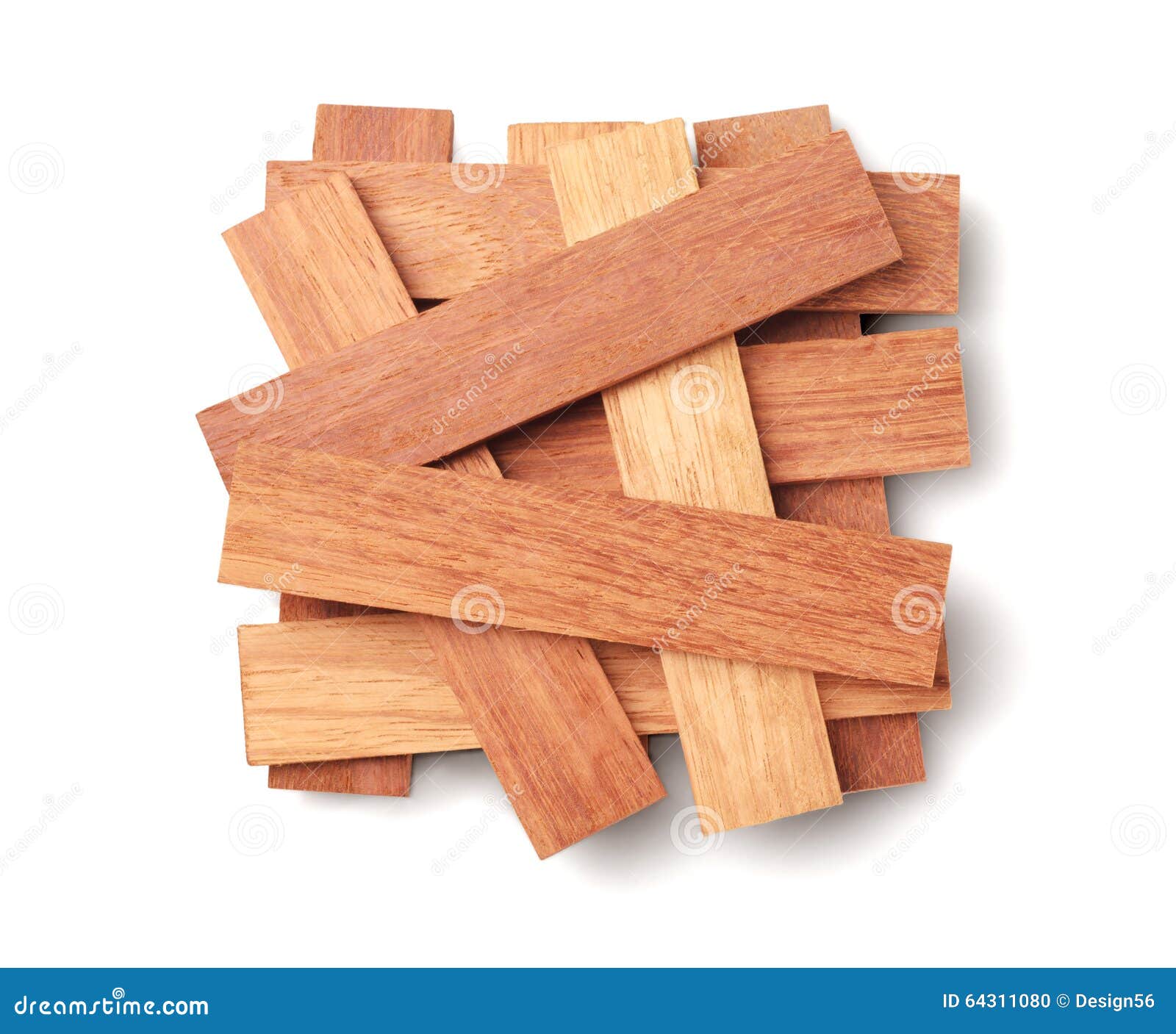 Wood Parquet Pieces stock photo. Image of plank, isolated - 64311080