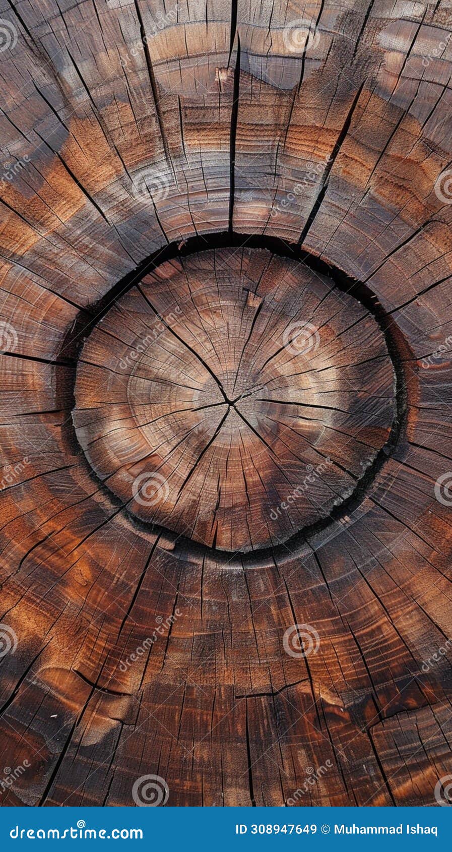 Wood Pattern Circle, Intricately Cut with Chainsaw, Rustic Texture ...