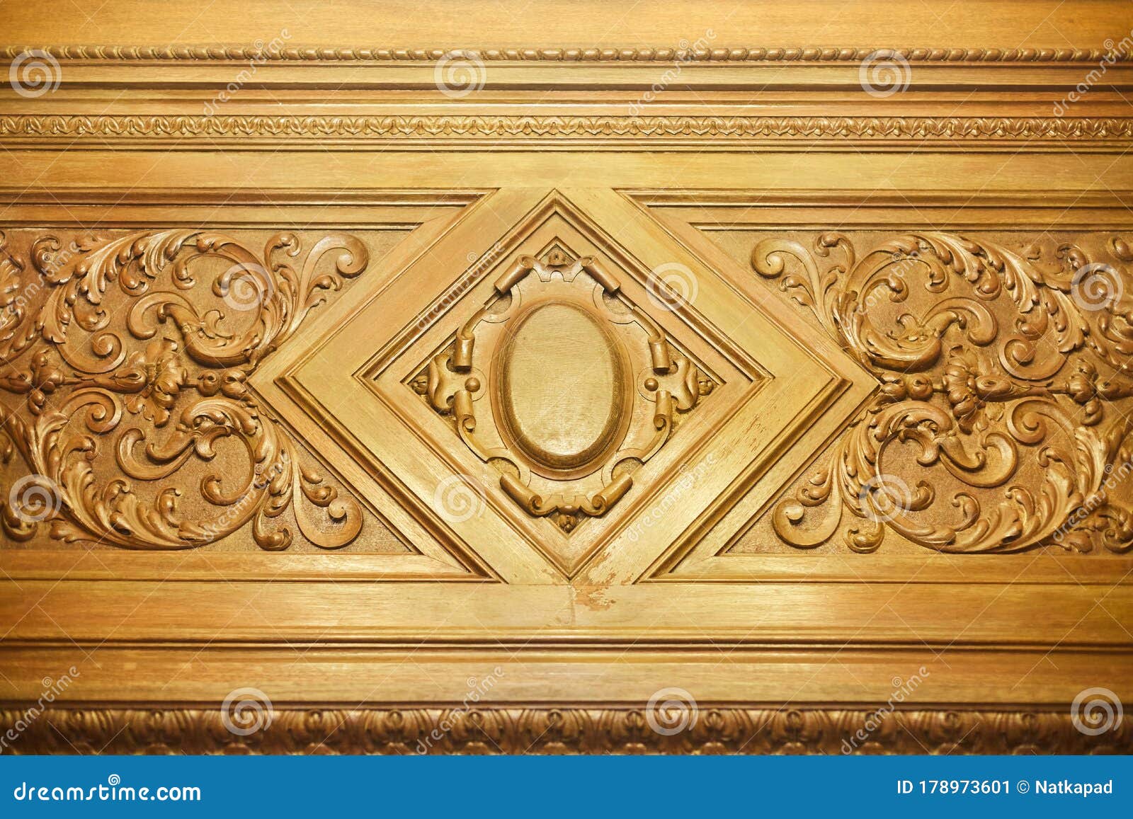 Wood Pattern Decorative Bas-relief on the Surface Stock Image - Image ...