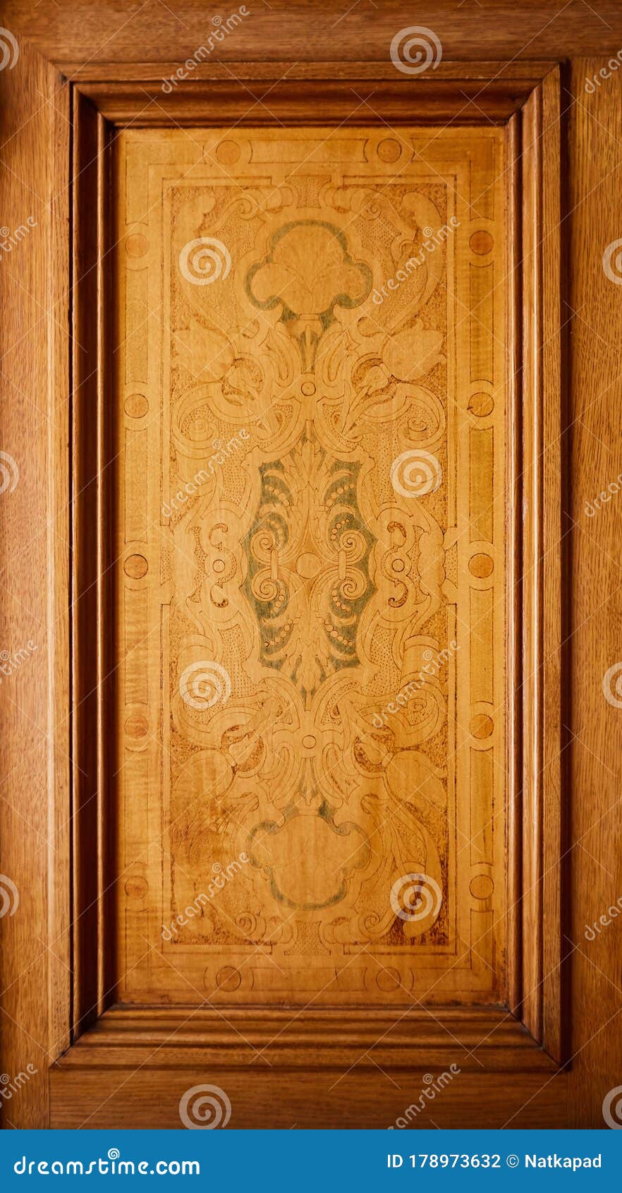 Wood Pattern Decorative Bas-relief on the Surface Stock Photo - Image ...