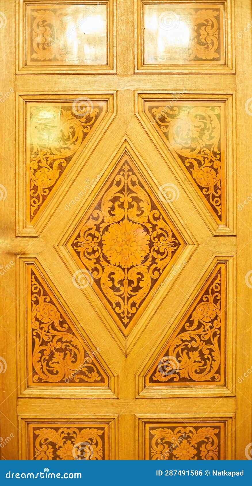 Wood Pattern Decorative Bas-relief on the Surface Stock Photo - Image ...