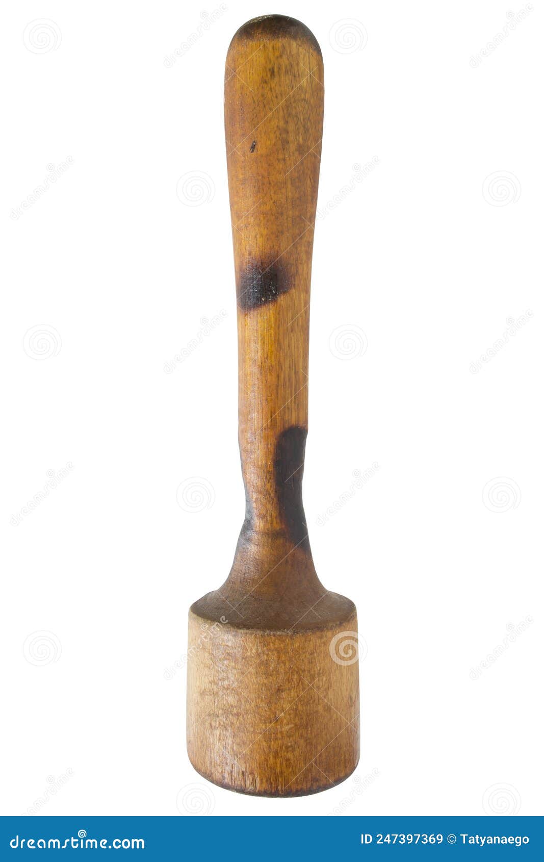 Wood pestle isolated stock image. Image of vintage, pestle - 247397369