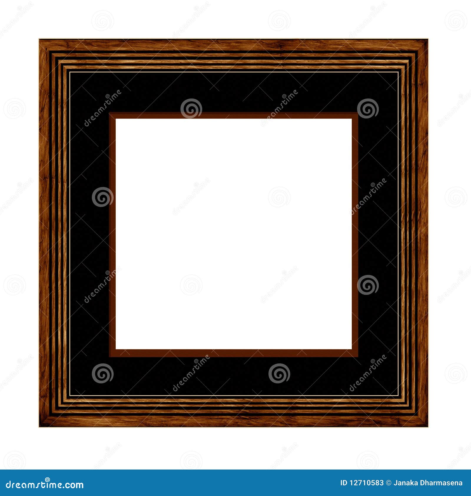 Wood Picture Frame stock image. Image of cooper, frame - 12710583