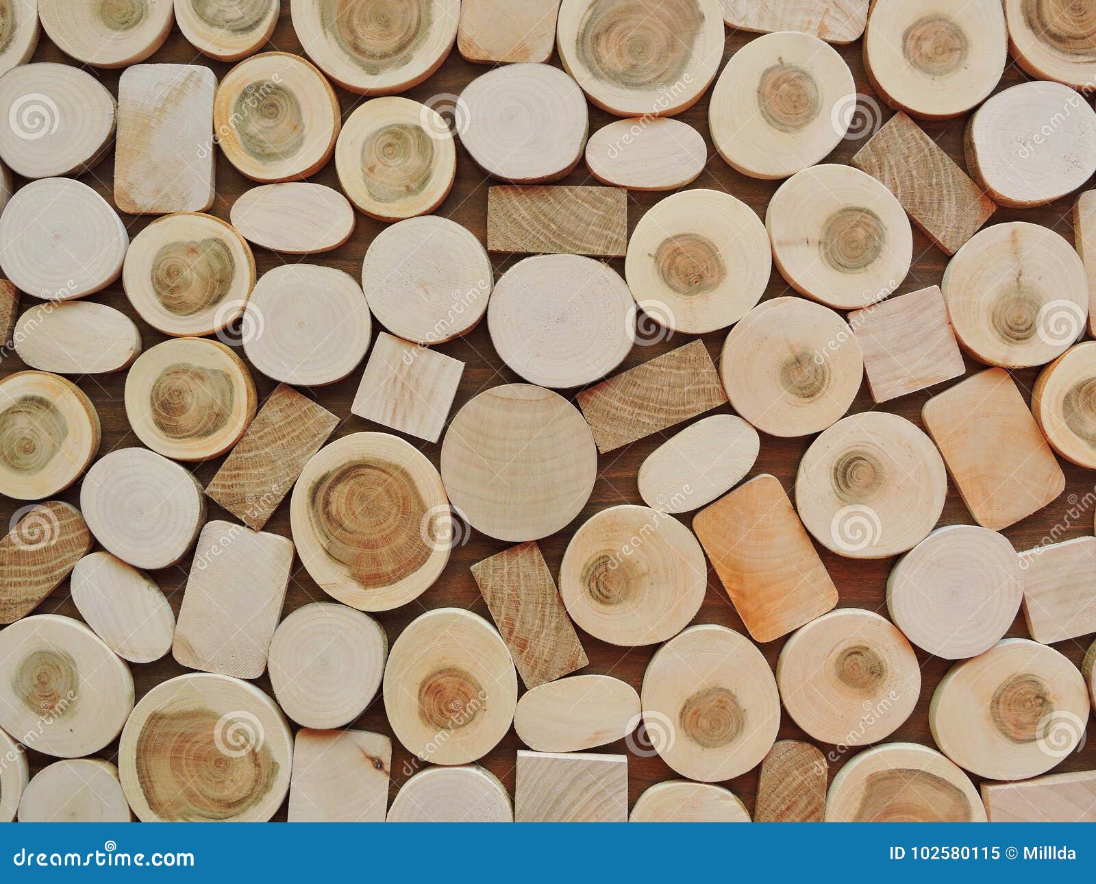 Wood pieces for crafts stock image. Image of pattern - 102580115