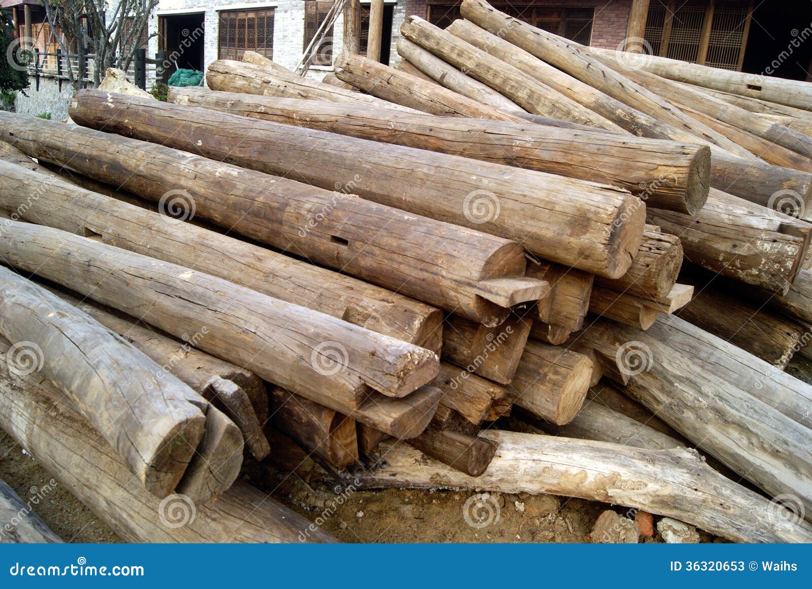 Wood stock image. Image of site, building, pile, wood - 36320653