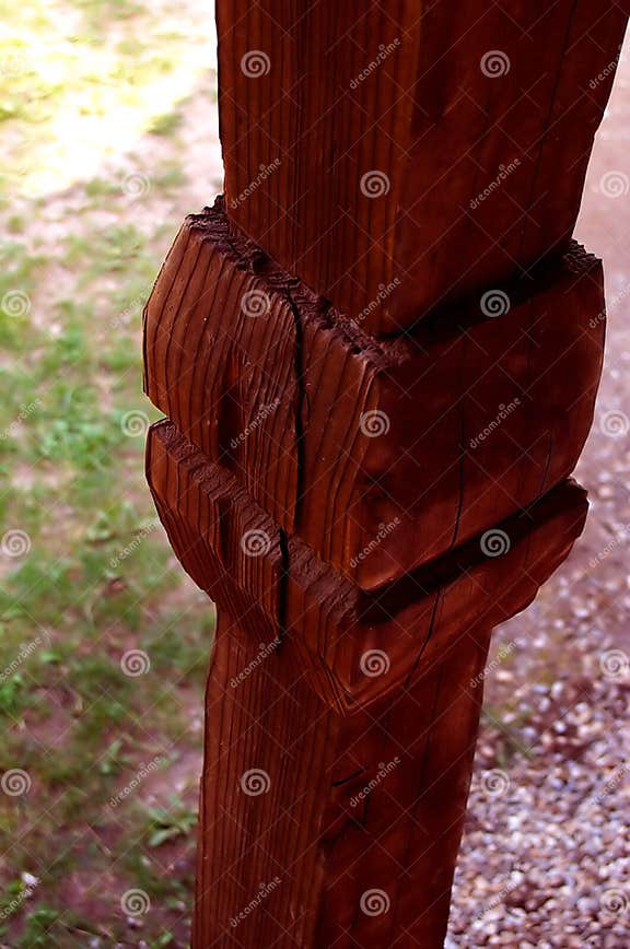 Wood pillar stock photo. Image of building, home, europe, peasant - 546