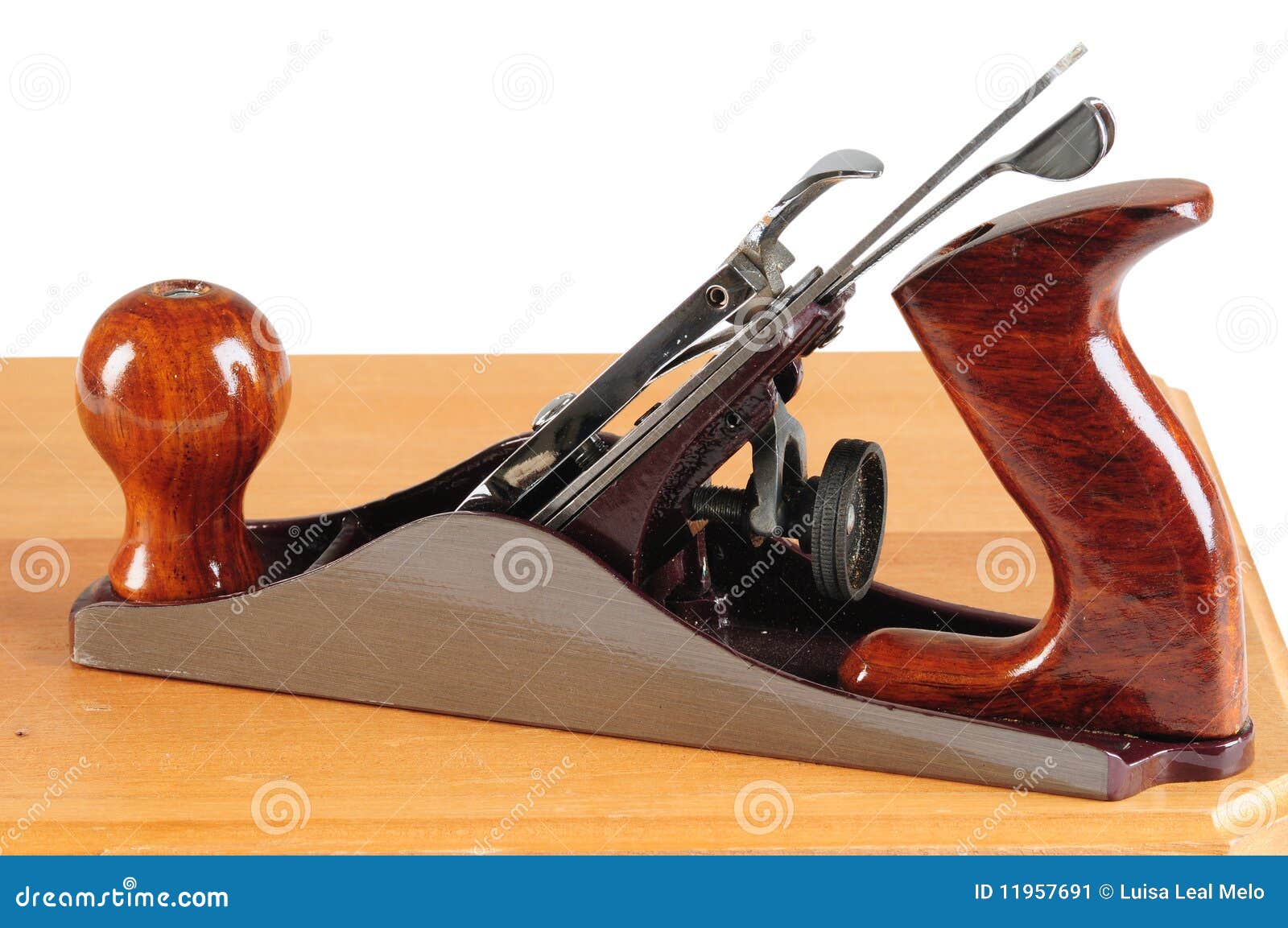 Wood plane stock image. Image of handle, power, instrument - 11957691