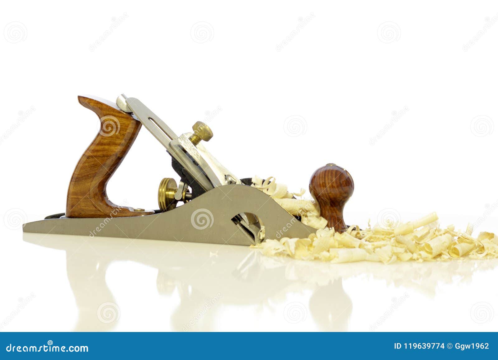 Wood plane carpentry tool stock photo. Image of building - 119639774