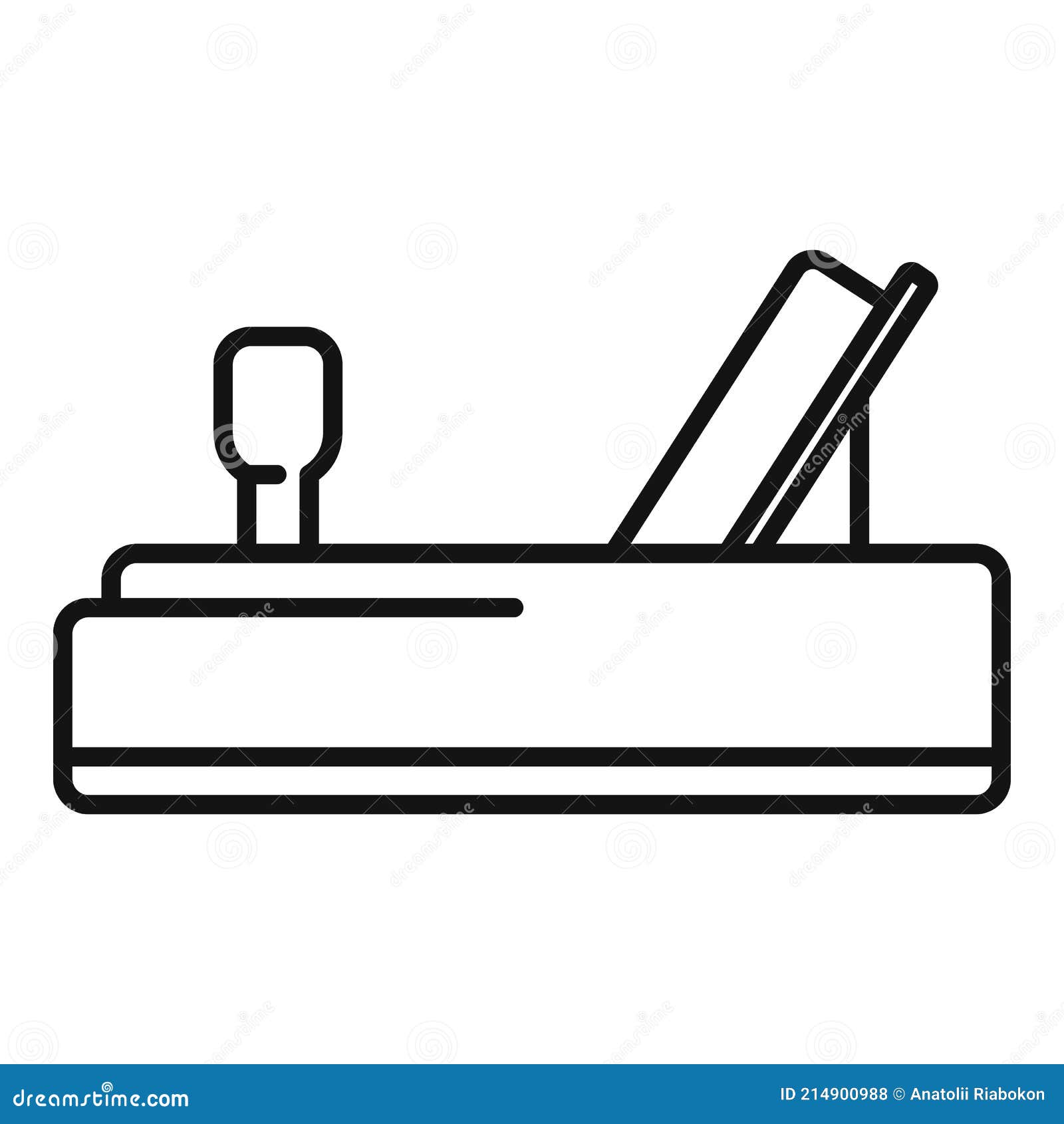 Wood Plane Icon, Outline Style Stock Vector - Illustration of wooden ...