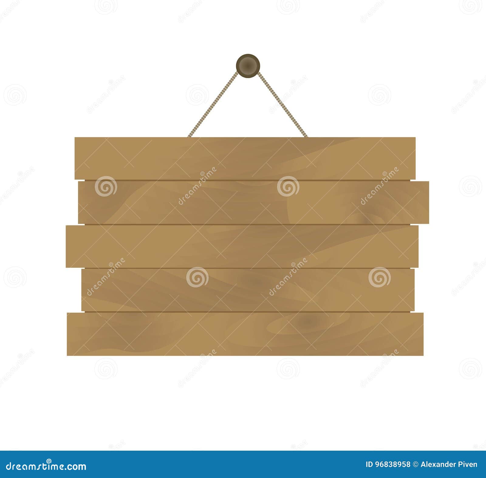 Wood plank banner. stock vector. Illustration of plank - 96838958