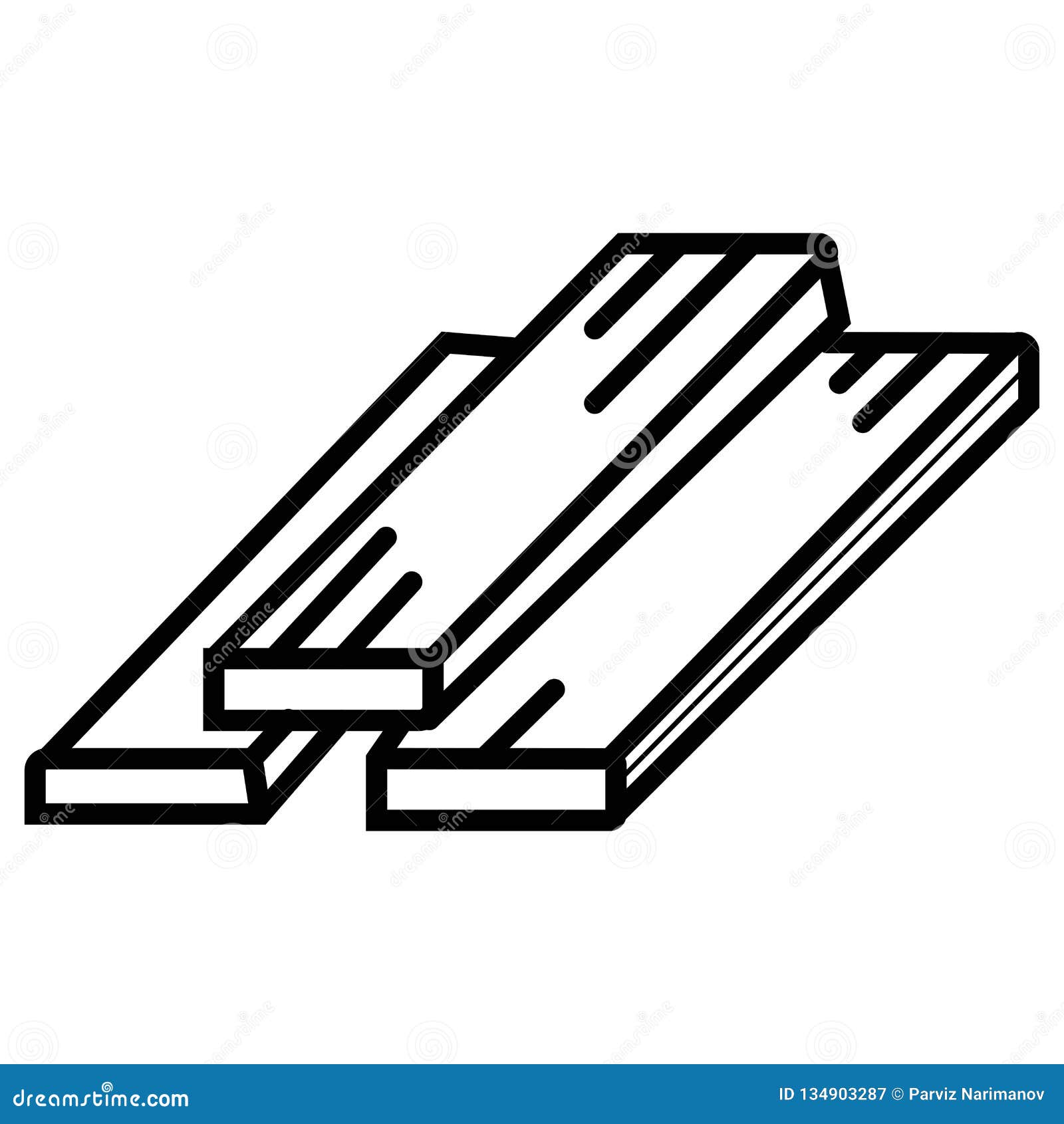 Wood Plank Icon stock illustration. Illustration of timber - 134903287