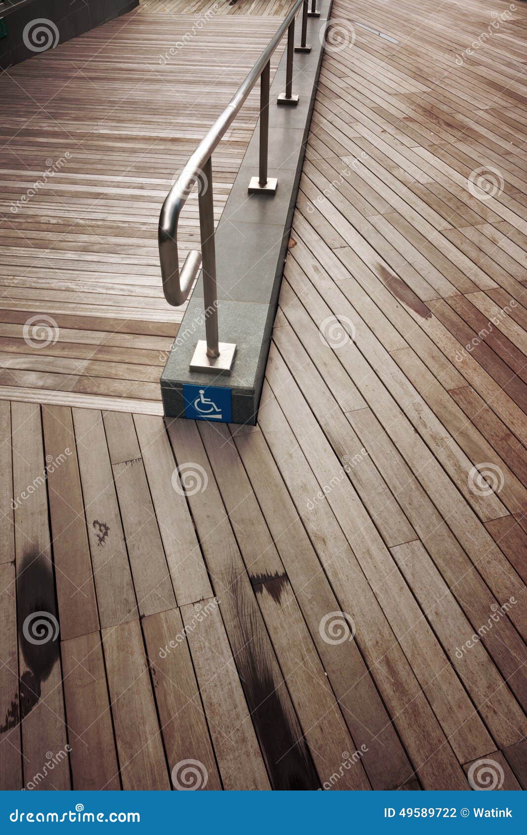 Wood Plank Ramps for Disabled Stock Photo - Image of slope, plank: 49589722