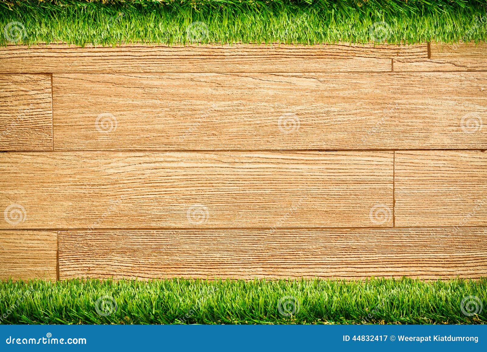 Wood plank wall with grass stock image. Image of empty - 44832417