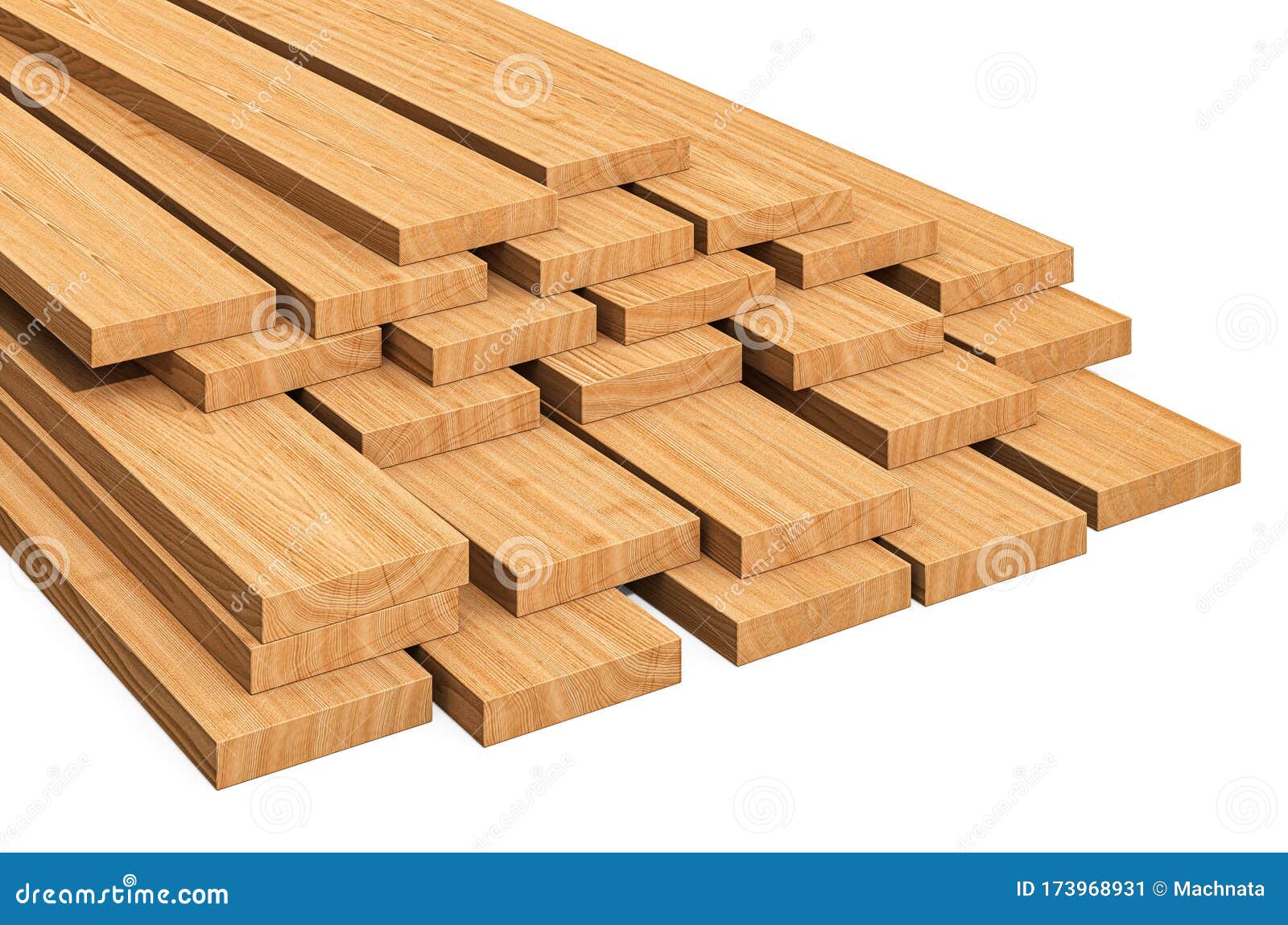 Wood planks, 3d rendering stock illustration. Illustration of boards ...
