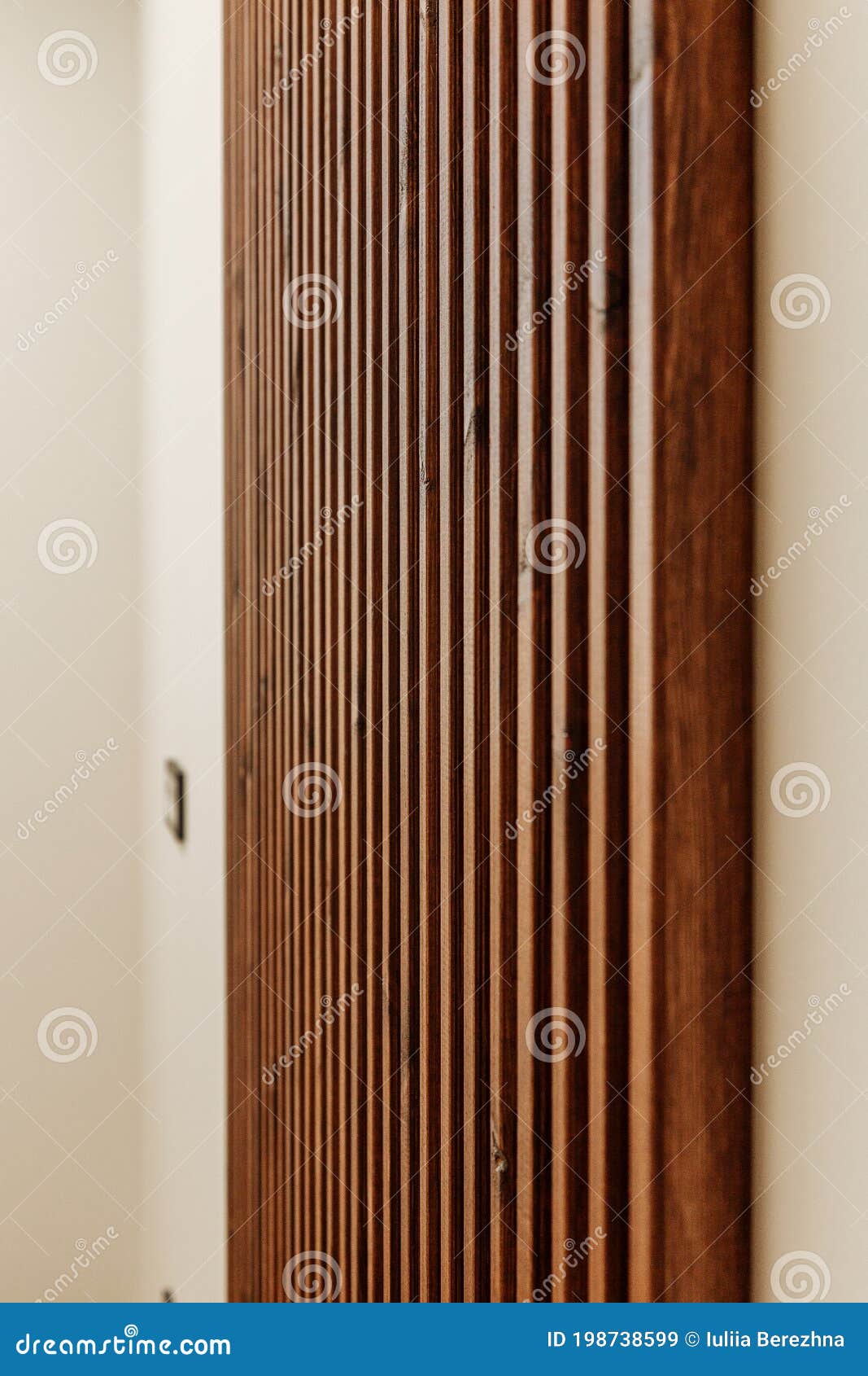 Wood Planks on White Wall Side View Stock Image - Image of backdrop ...
