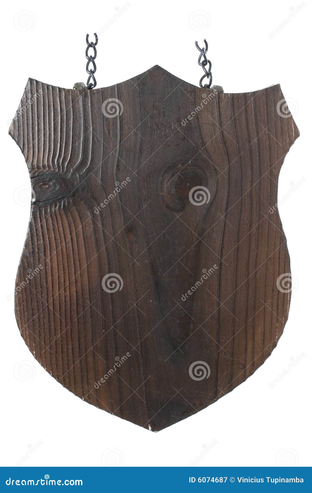 Wood Plate Shield stock image. Image of dark, crest, award - 6074687