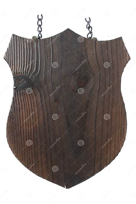 Wood Plate Shield stock image. Image of dark, crest, award - 6074687