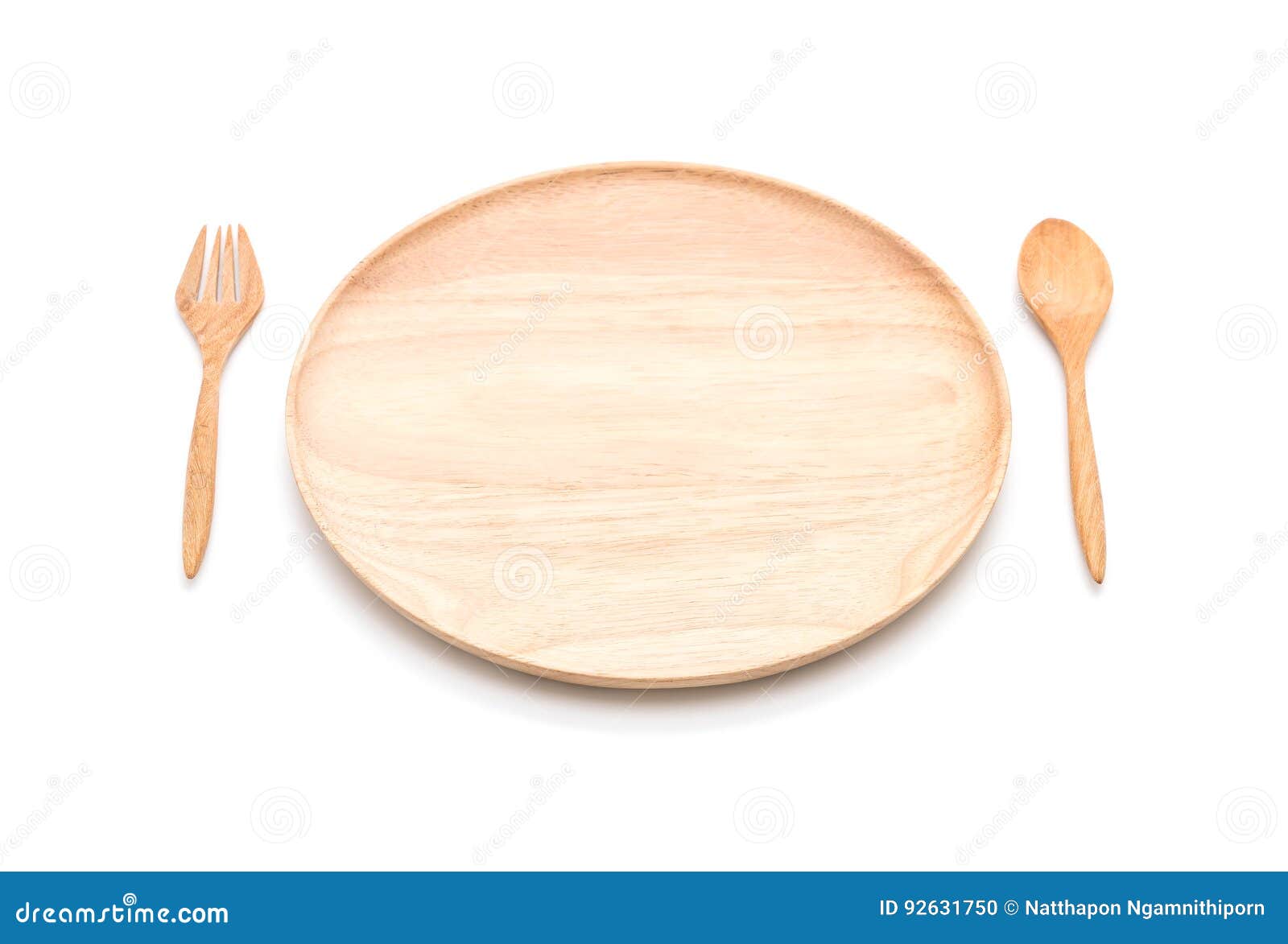 Wood plate on white stock photo. Image of table, natural - 92631750
