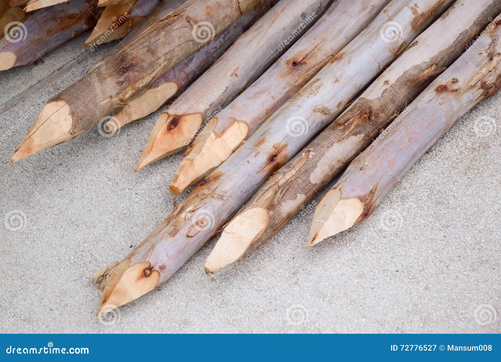 Wood pole stock image. Image of thailand, outside, industry - 72776527