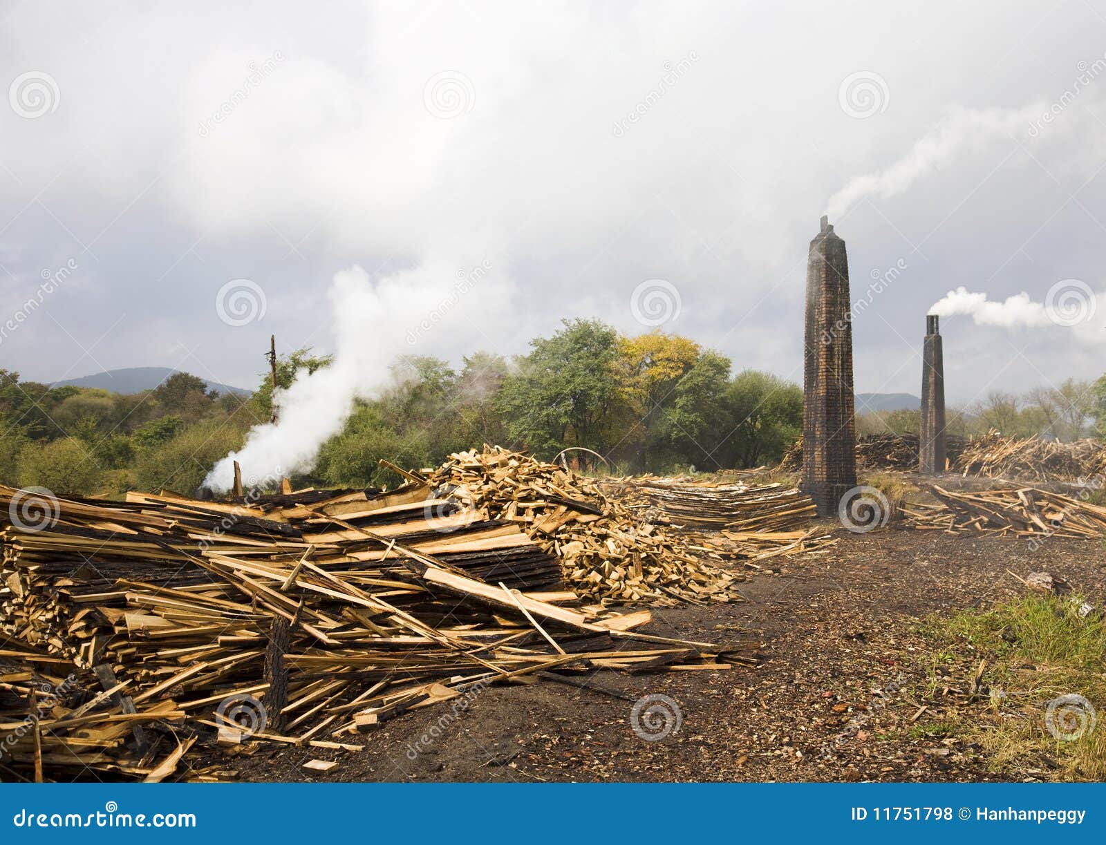 Wood processing factory stock photo. Image of overcast - 11751798