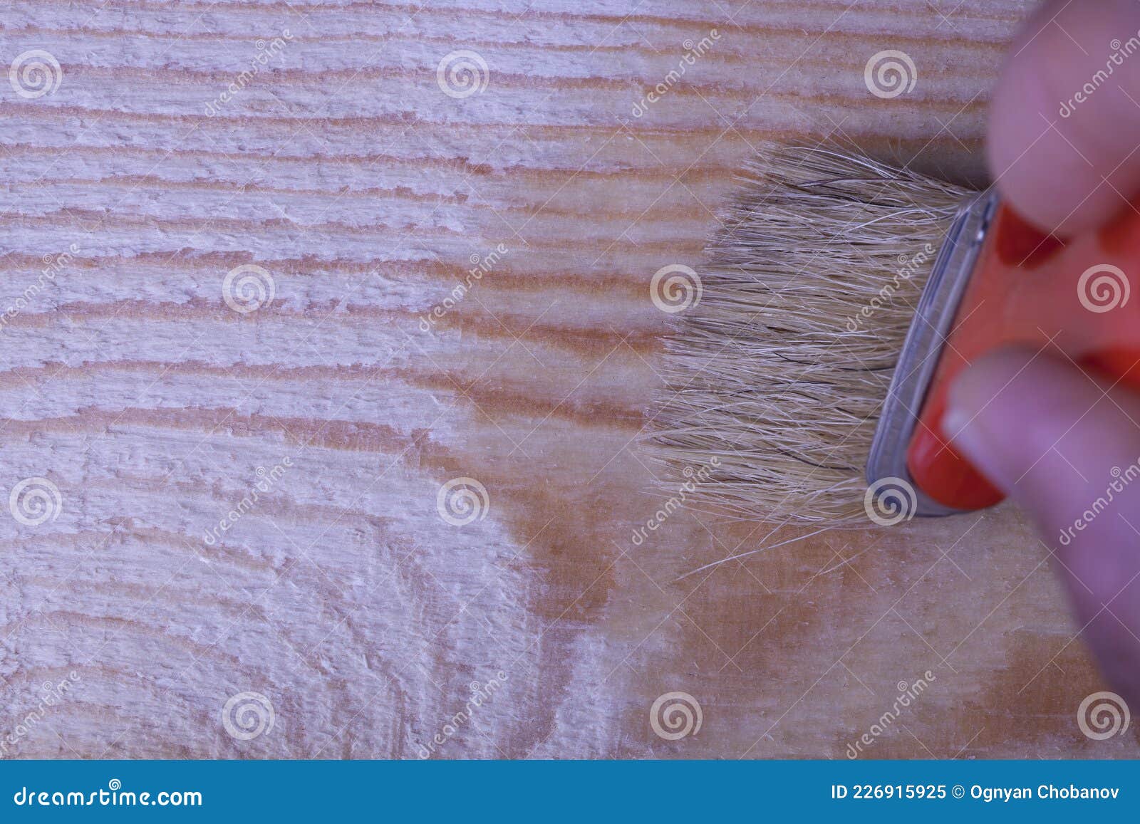 Wood Protect Handwork Brush Stock Image - Image of outdoor ...