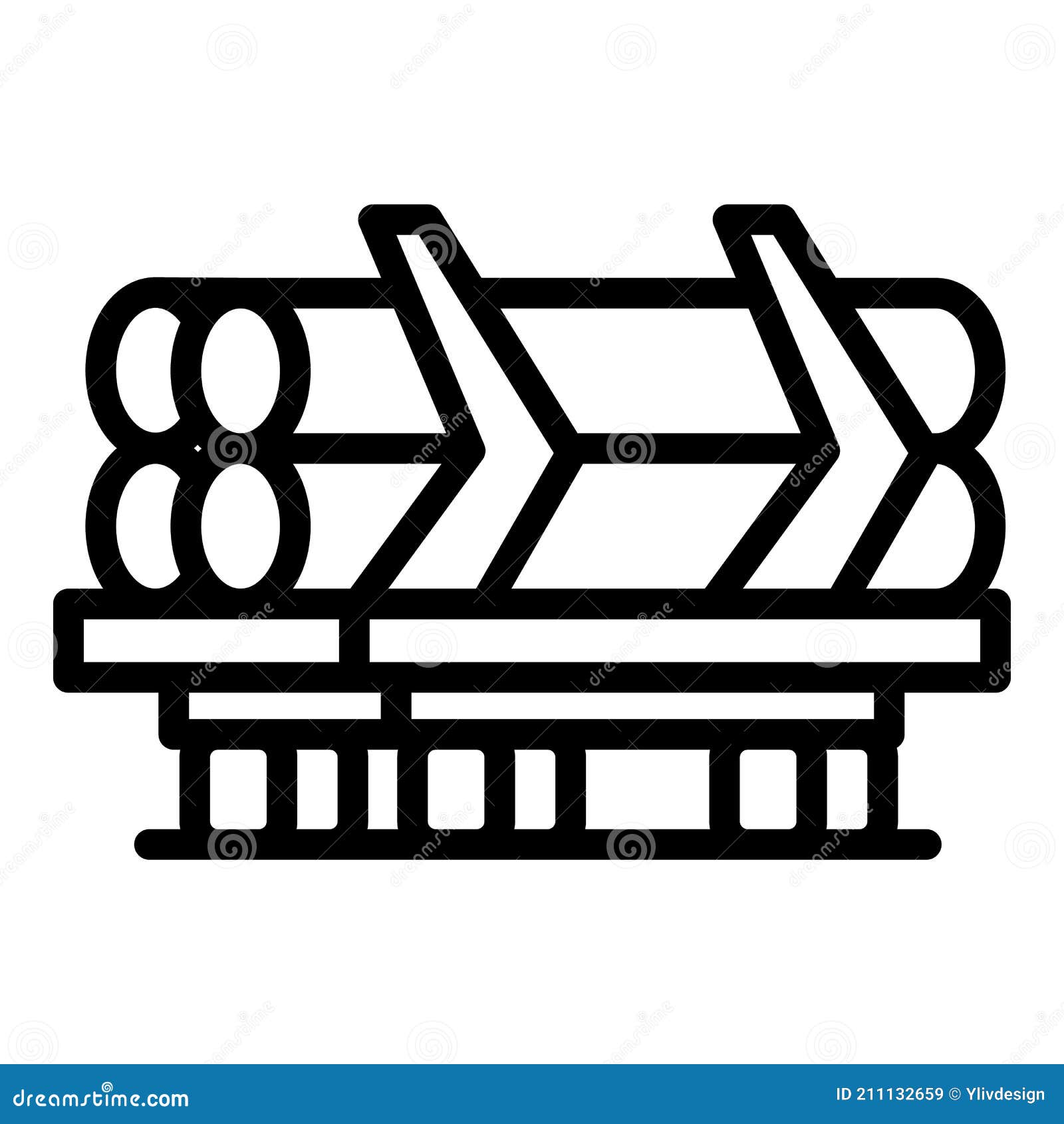 Wood Pulps Icon, Outline Style Stock Vector - Illustration of ...