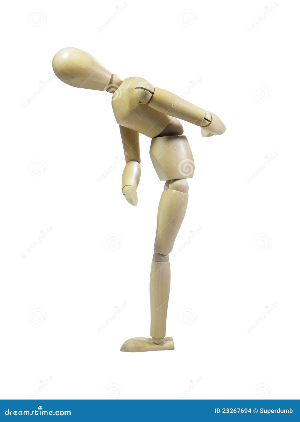 Wood Puppet Taking a Bow stock photo. Image of conceptual - 23267694