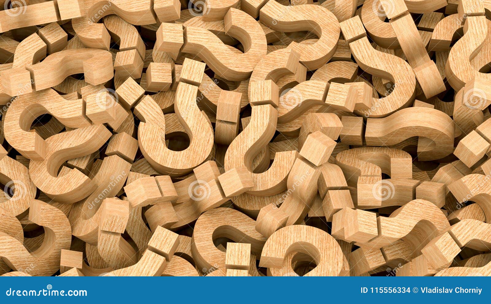 Wood question marks stock illustration. Illustration of debt - 115556334