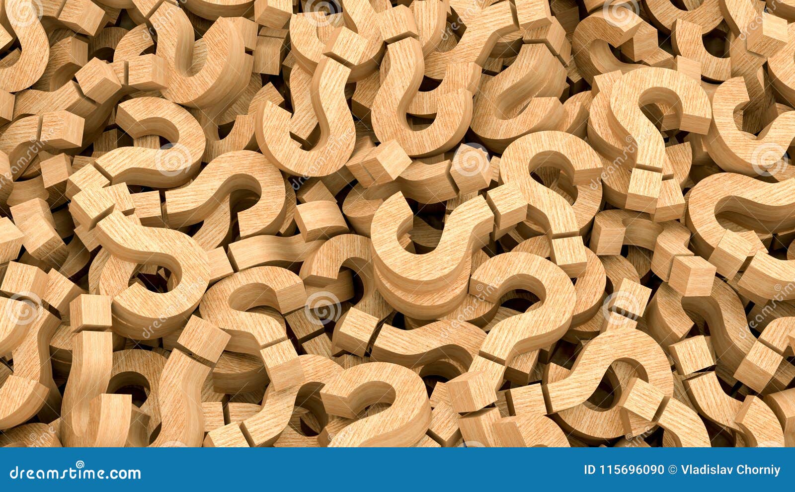 Wood question marks stock illustration. Illustration of exchange ...
