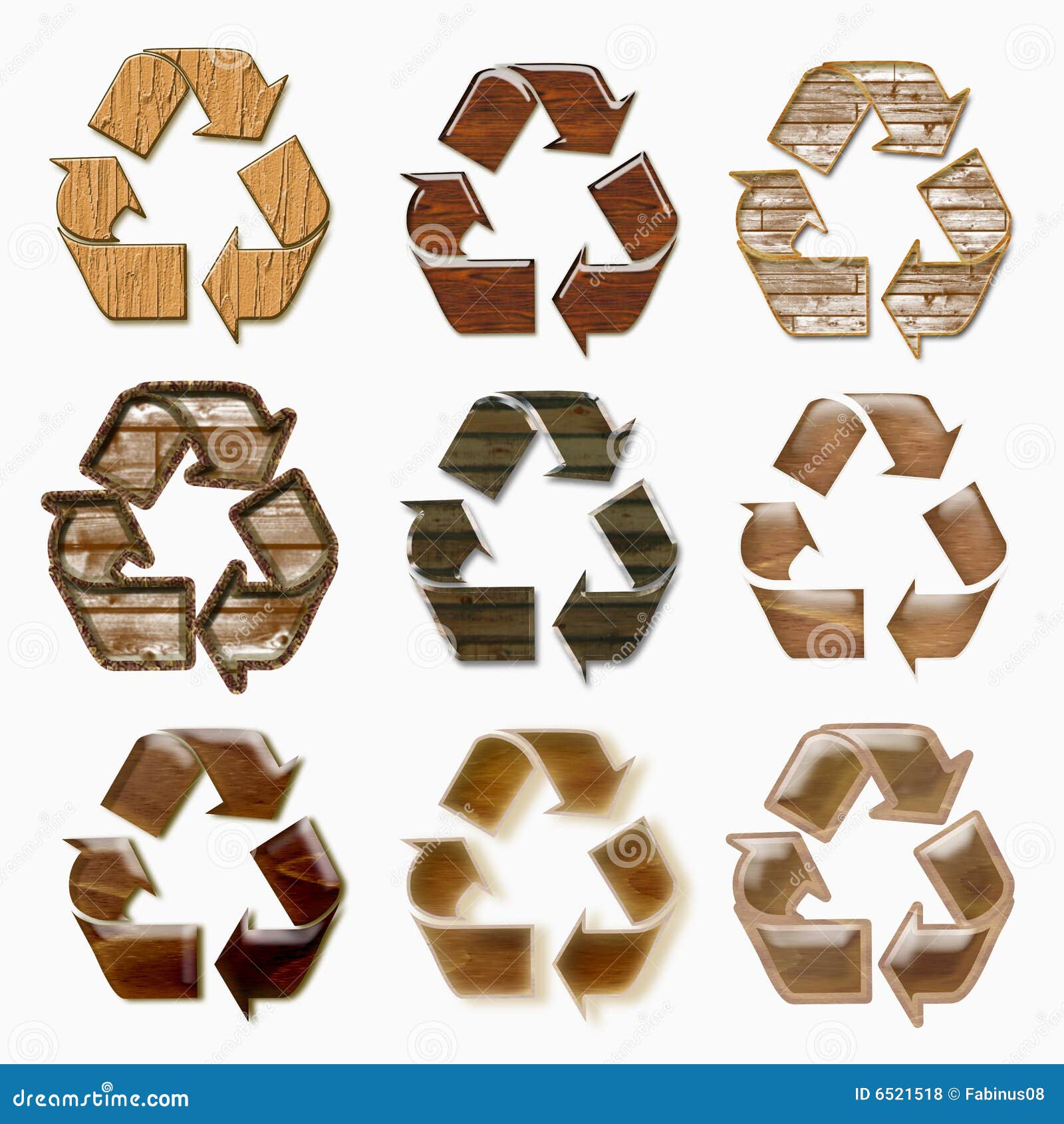 Wood recycle symbol stock illustration. Illustration of business - 6521518