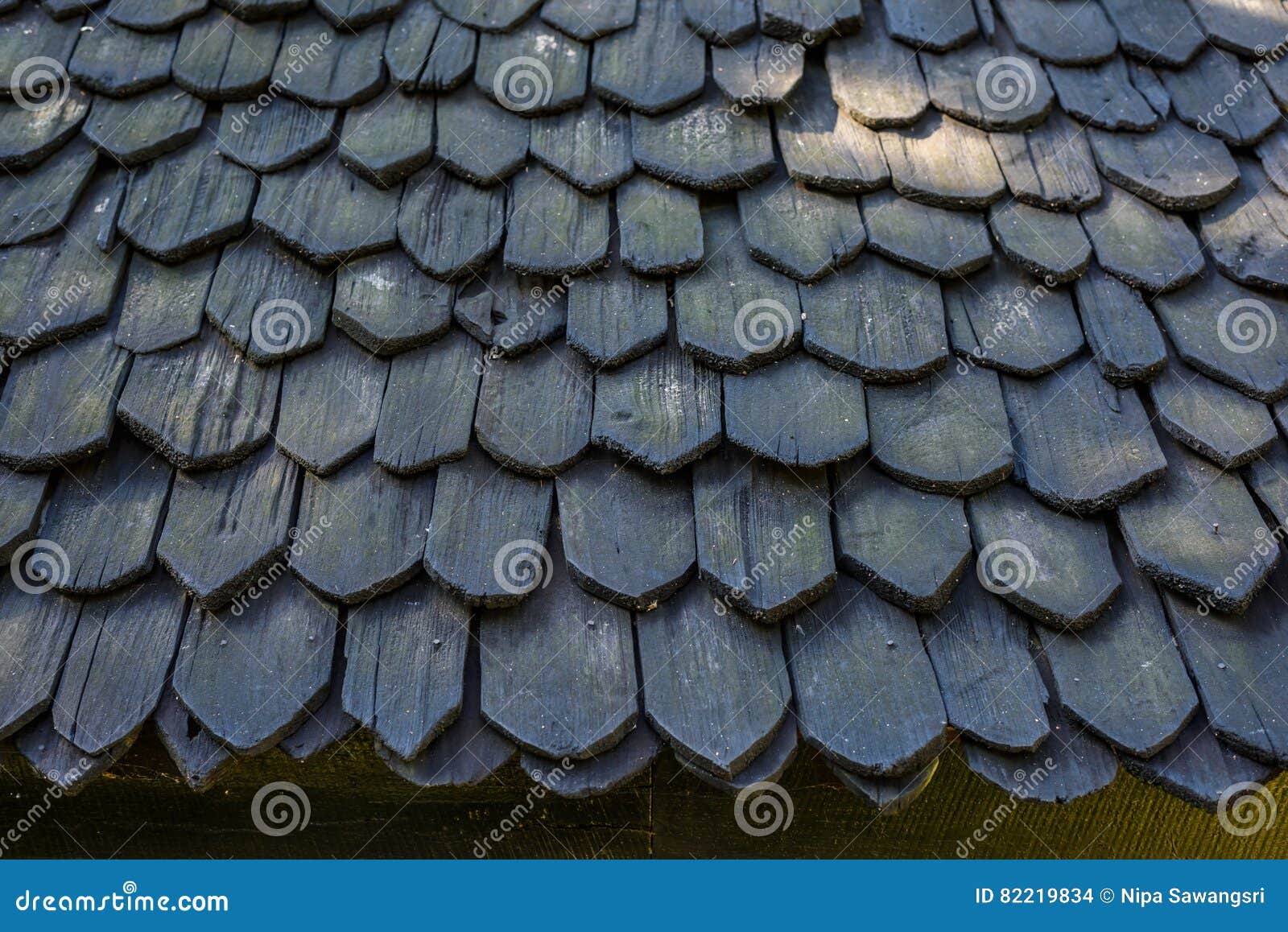 Wood Roofing Pattern Detail Stock Photo - Image of cedar, board: 82219834