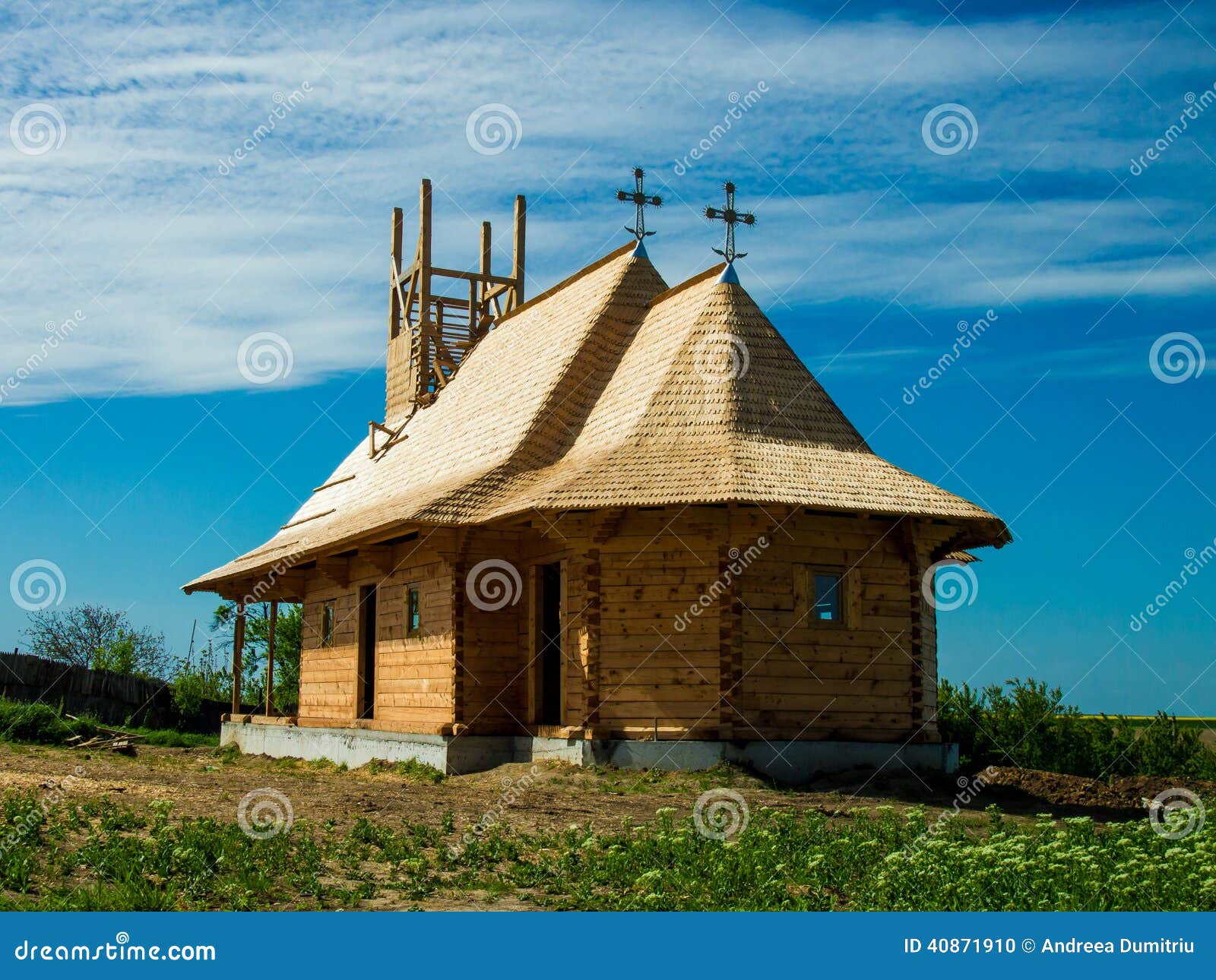 Wood Rural Church stock photo. Image of exterior, colour - 40871910