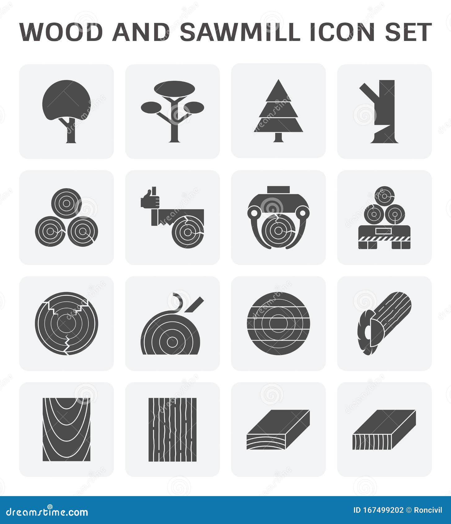 Wood sawmill icon stock vector. Illustration of design - 167499202