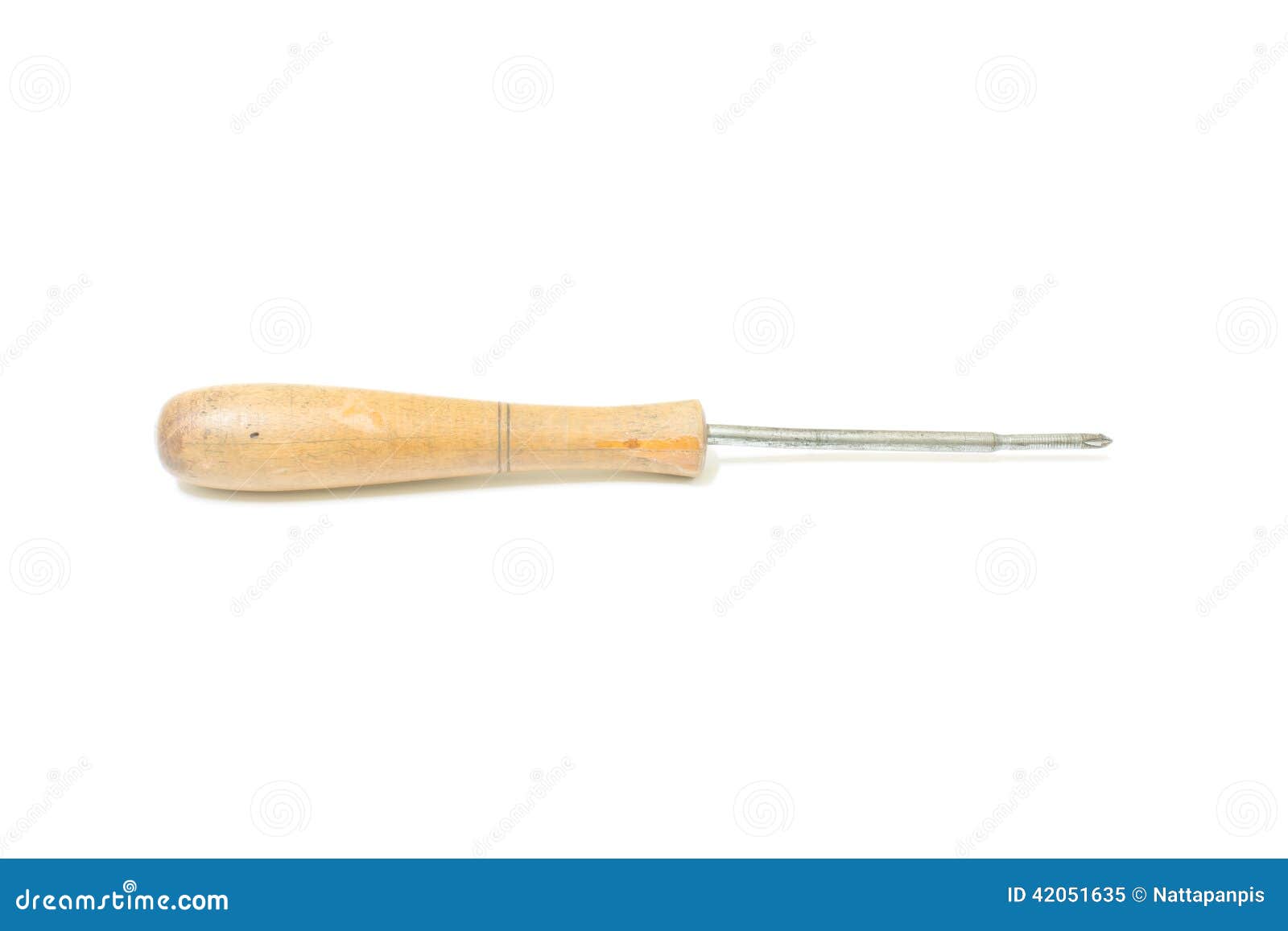 Wood screwdriver stock image. Image of screwdriver, white - 42051635