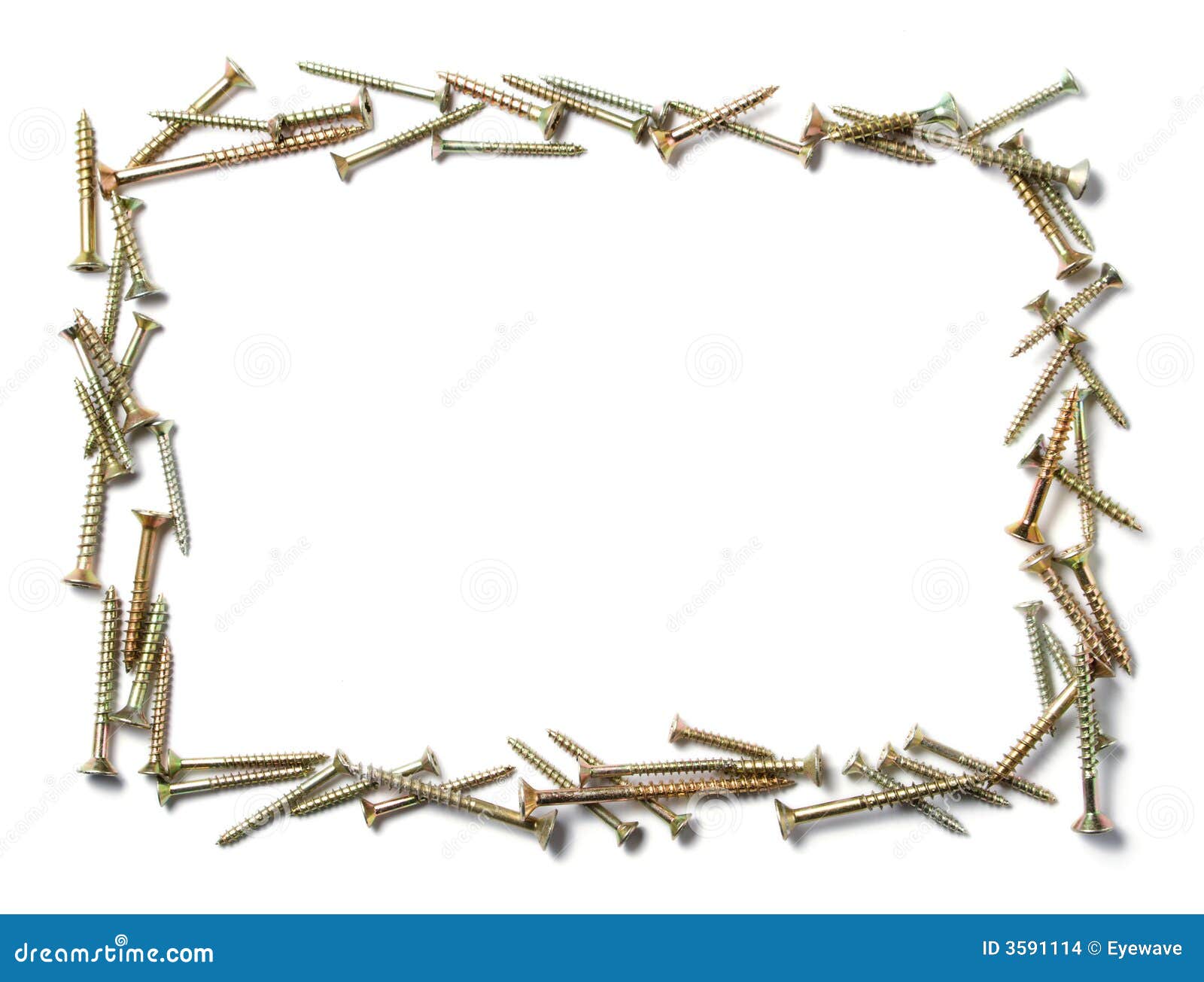 Wood screws frame stock photo. Image of screws, threads - 3591114