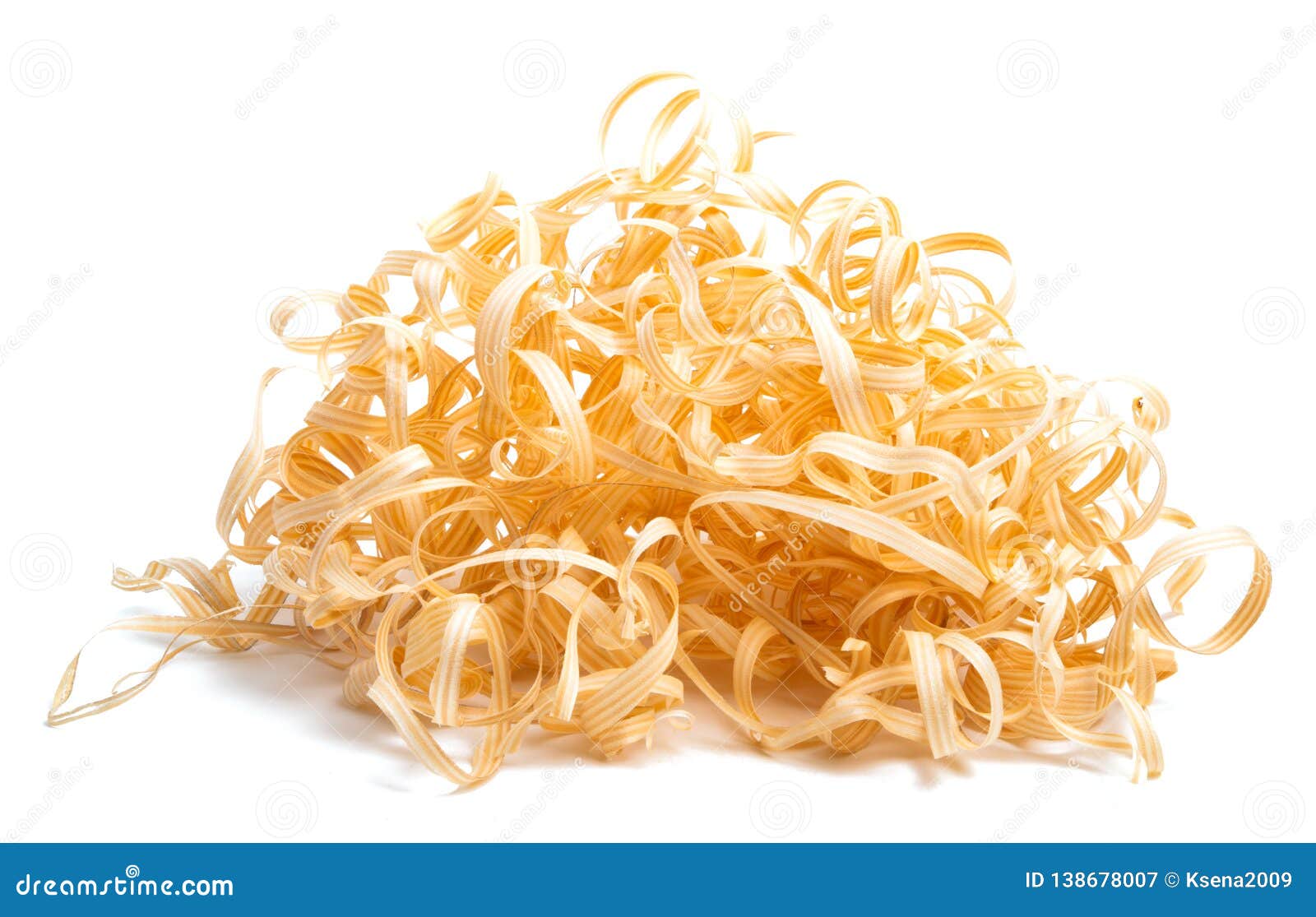 Wood shavings isolated stock image. Image of curl, design - 138678007