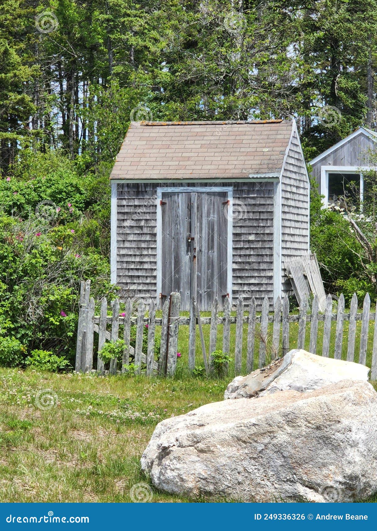 Wood Shed Structure Old Weathered Stock Photo - Image of weathered ...