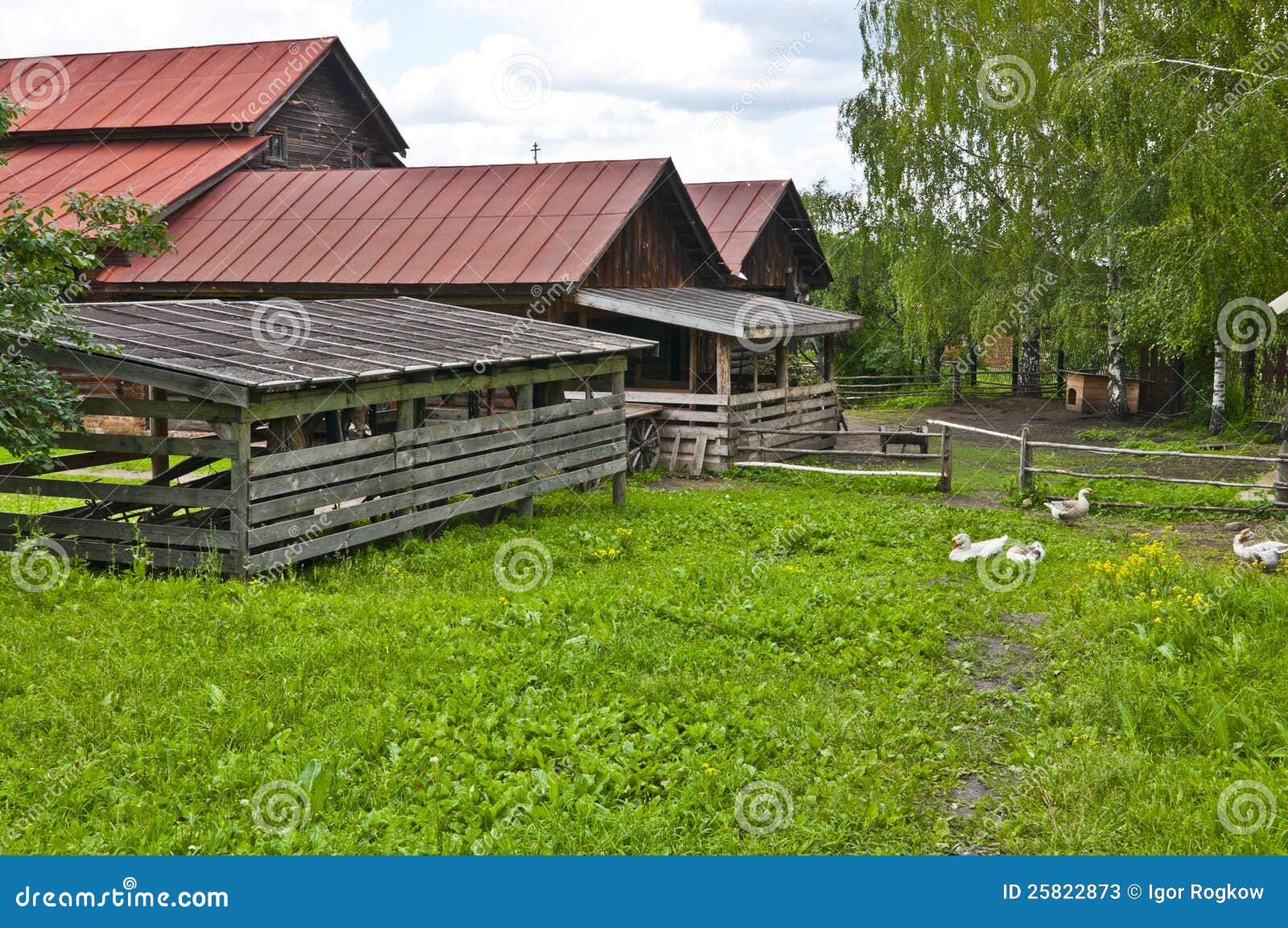 Wood sheds stock image. Image of village, corduroy, clear - 25822873