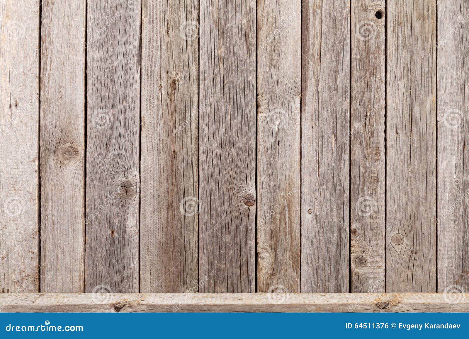 Wood Shelf in Front of Wooden Wall Stock Photo - Image of background ...