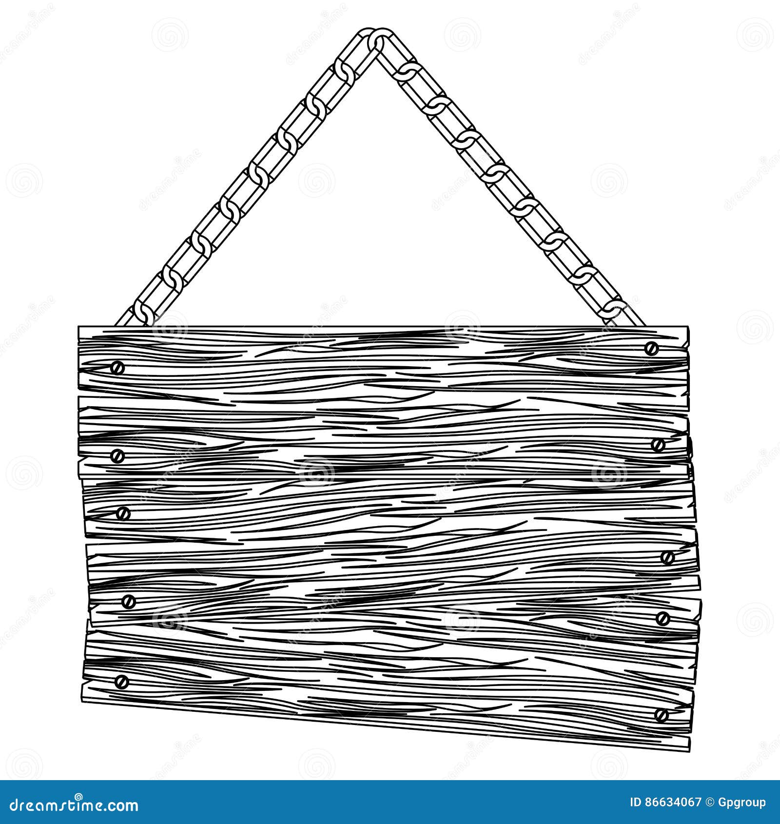 Wood sign icon image stock illustration. Illustration of digitally ...