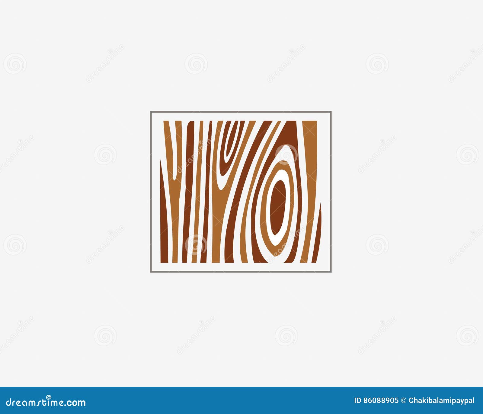 Wood Sign Icon, Tree Growth Rings . Stock Illustration - Illustration ...