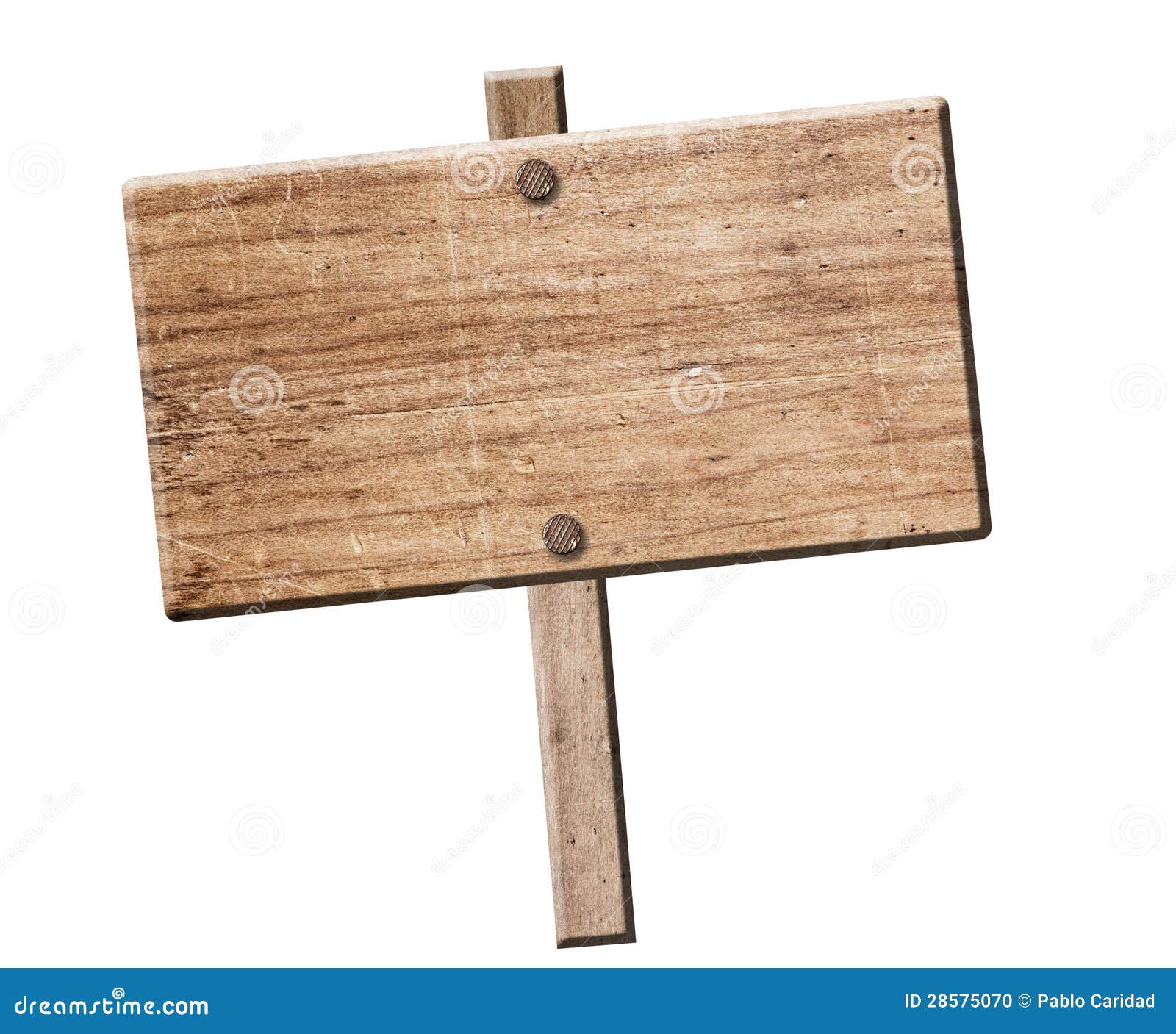 Wood sign isolated. stock photo. Image of signboard, hanging - 28575070