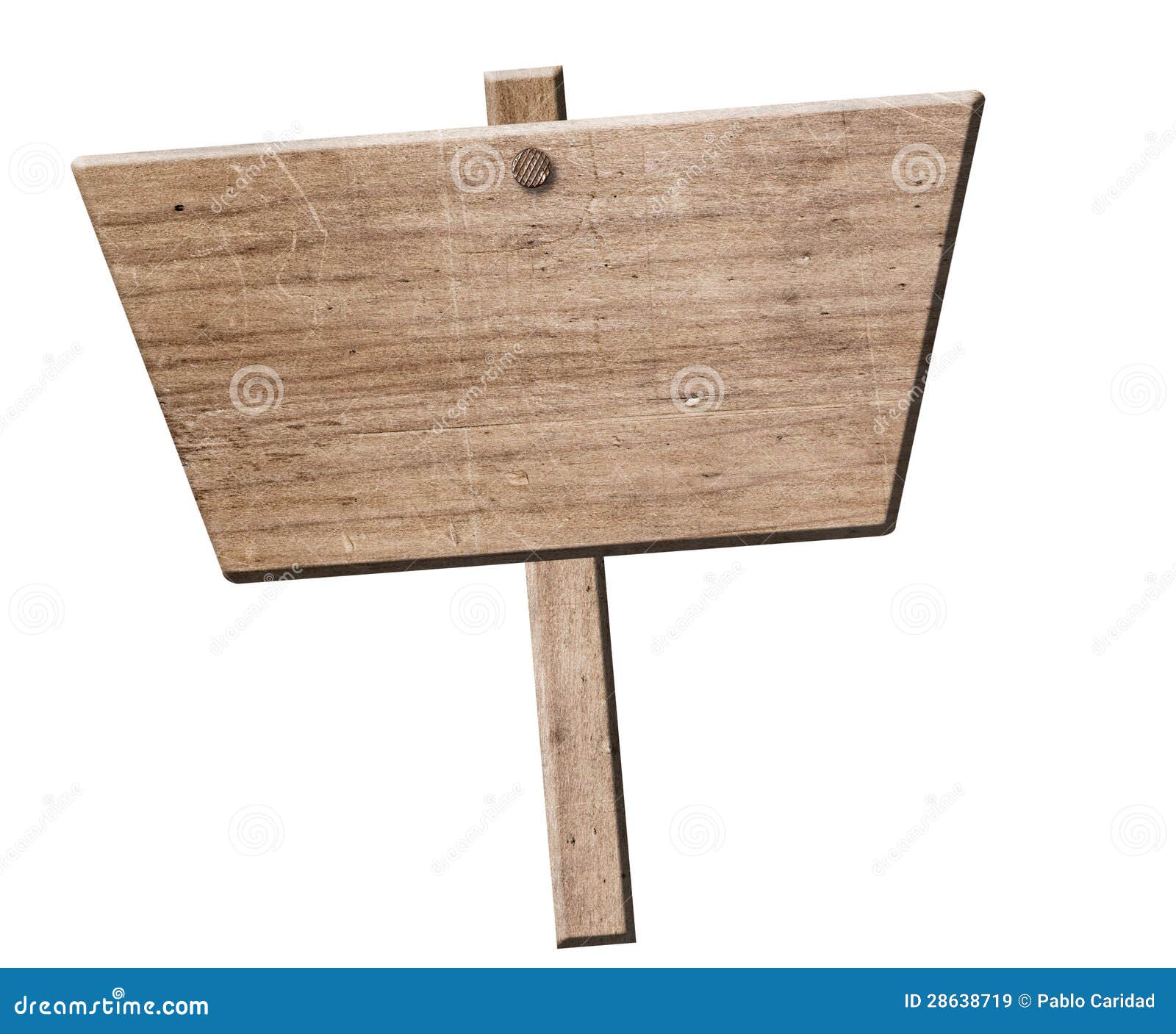 Wood sign isolated. stock illustration. Illustration of hanging - 28638719